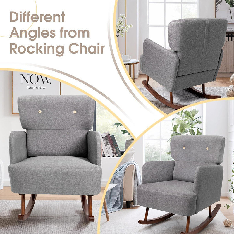 George Oliver COCO DESIGN Blagiu Rocking Chair | Wayfair