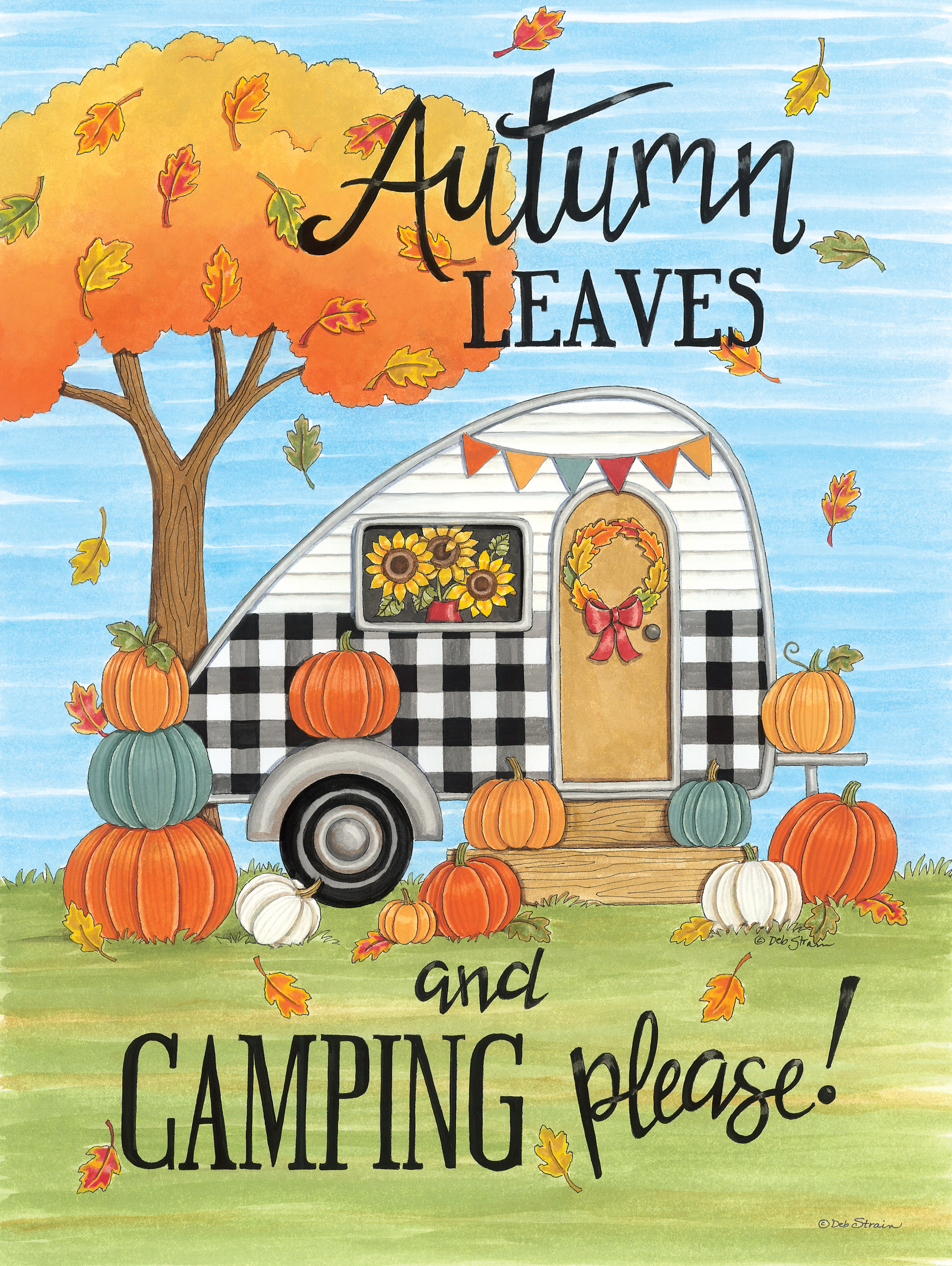 August Grove® Aurthor Autumn Leaves by Deb Strain | Wayfair