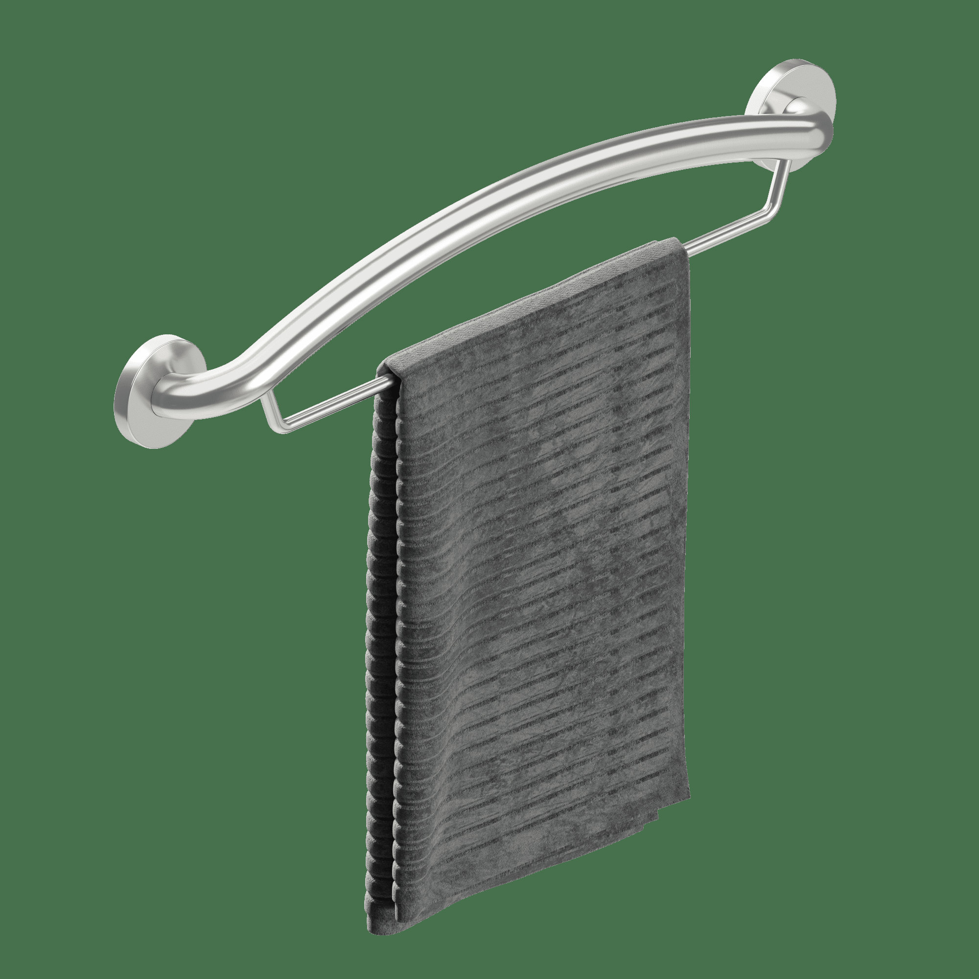 HealthCraft PLUS Towel Bar 27.5", Decorative Grab Bar with Towel Holder ...