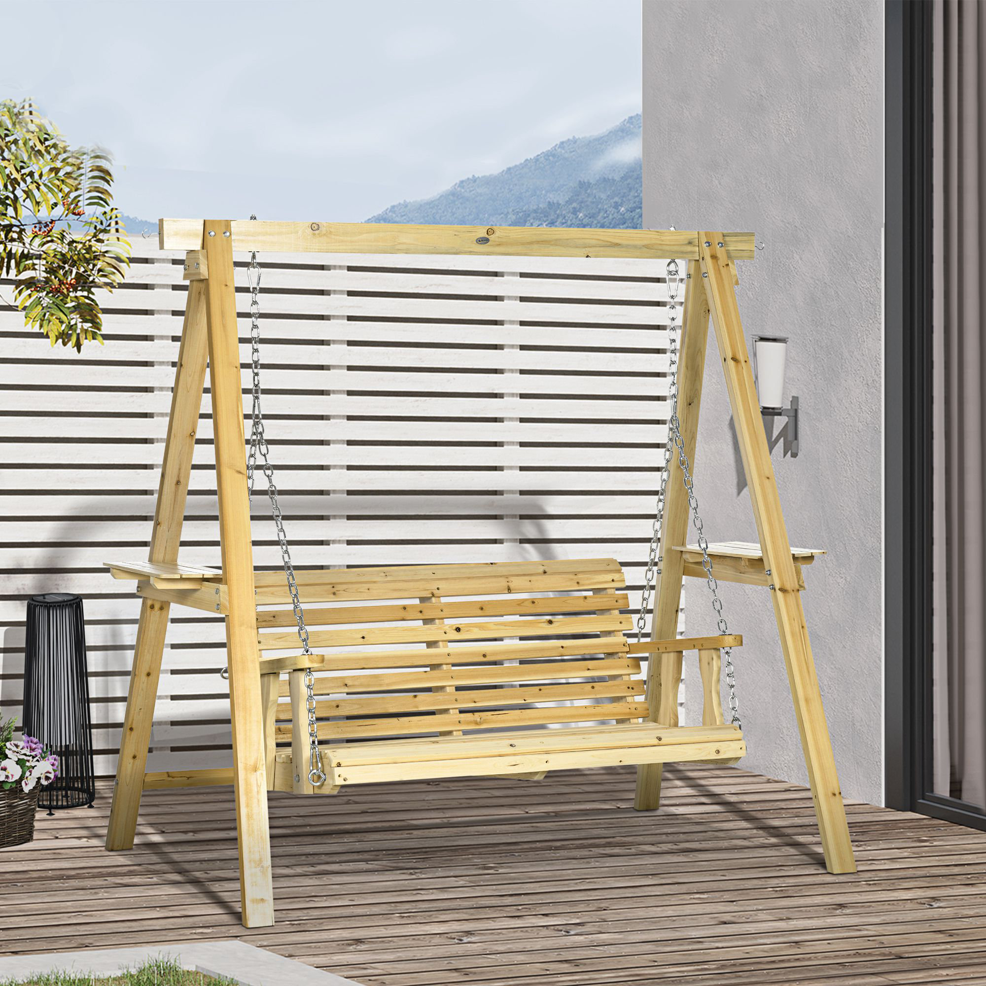 Red Barrel Studio® Leium Porch Swing with Stand | Wayfair