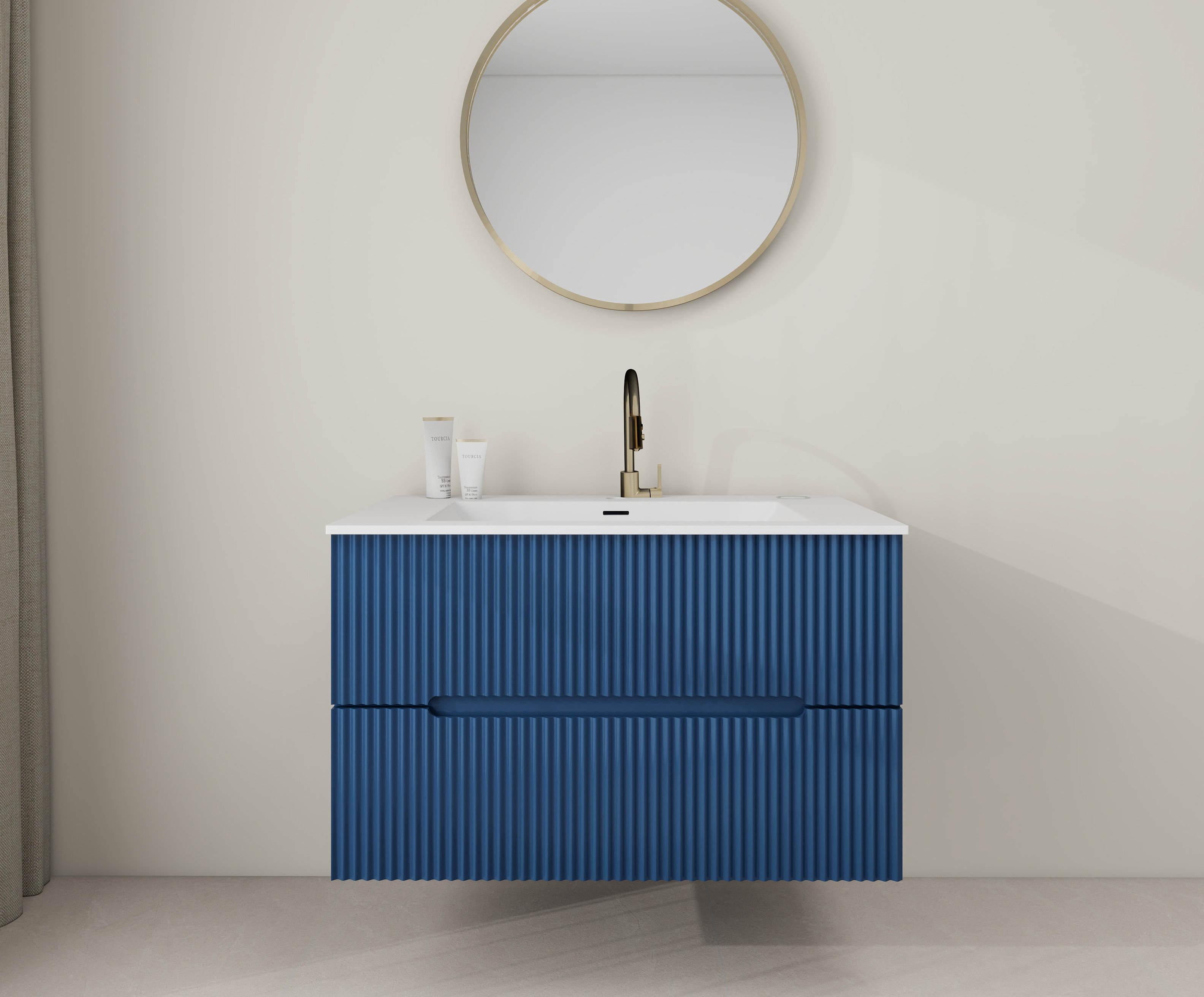 Ebern Designs 31" Wall Mounted Single Bathroom Vanity With Solid ...