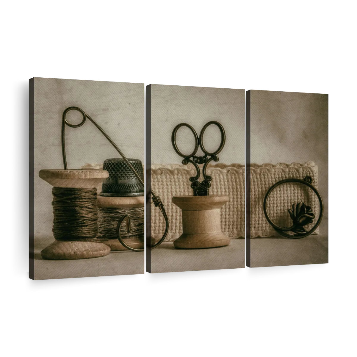 Red Barrel Studio® " Antique Sewing Kit " 3 - Pieces on | Wayfair