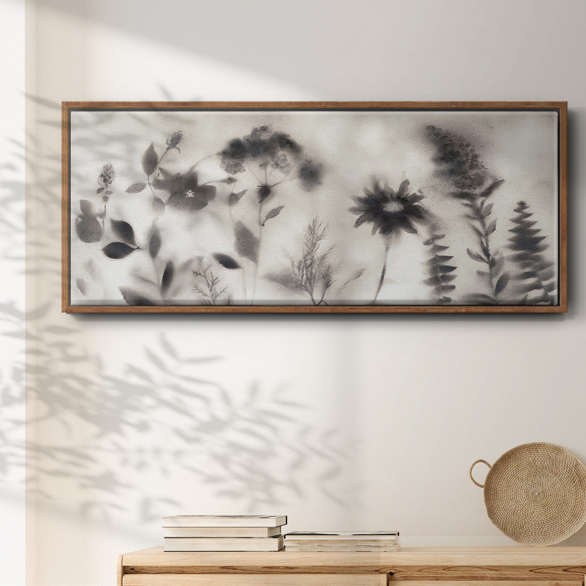Red Barrel Studio® Misty Wildflower Morning- Framed Canvas | Wayfair