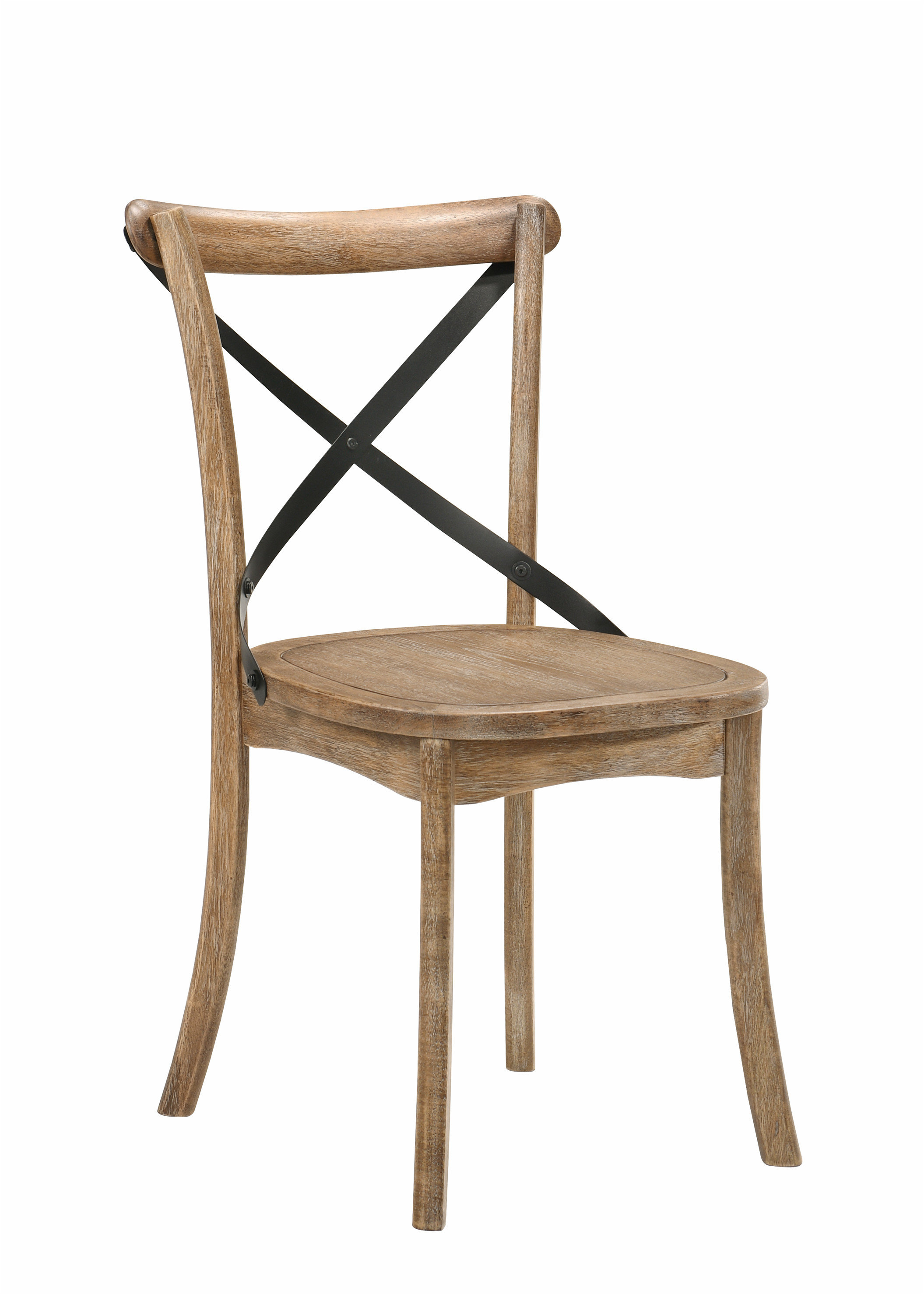 Gracie Oaks Charming Rustic Side Chair Set for Versatile Dining Spaces ...