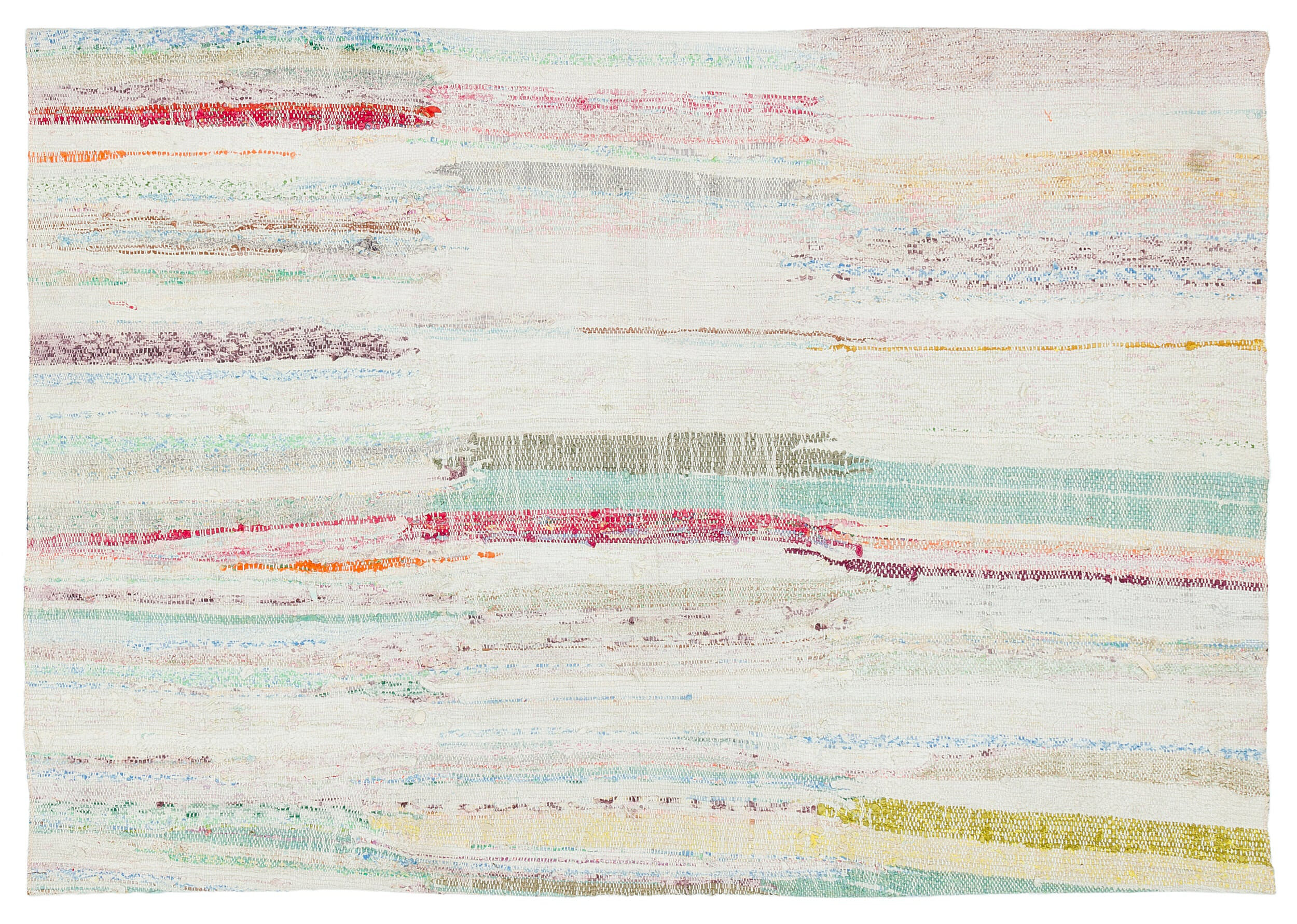 Foundry Select Sabali Beige Striped Wool Handmade Area Rug - Wayfair Canada