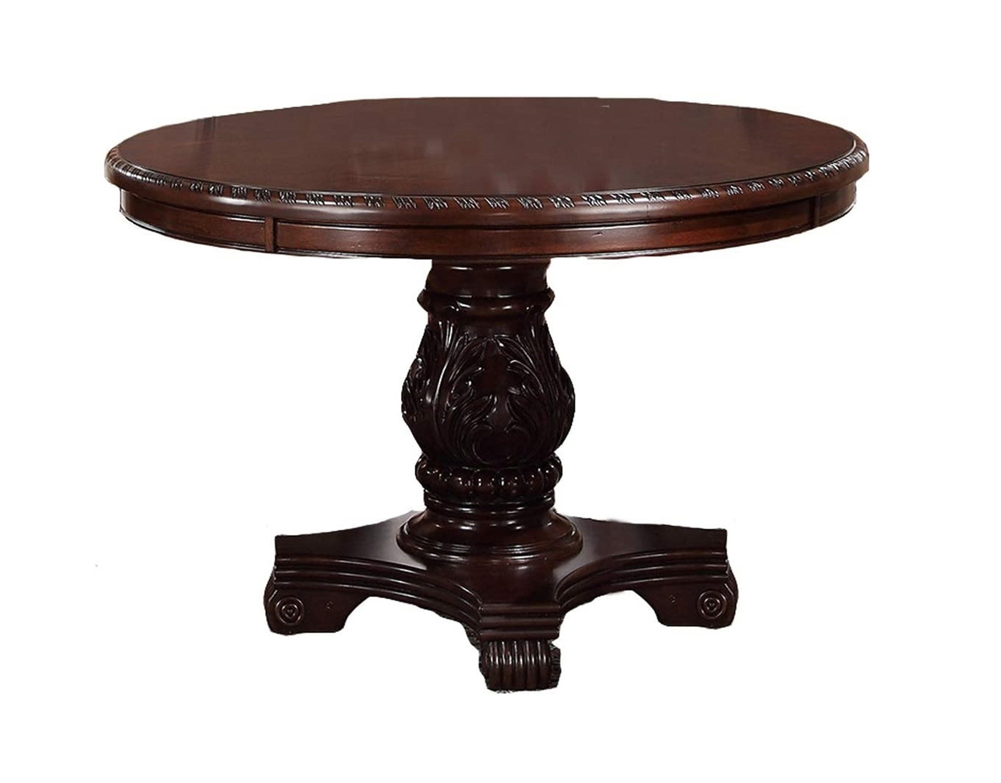 World Menagerie Majestic Formal Dining Room Table Brown 1Pc Dining ...