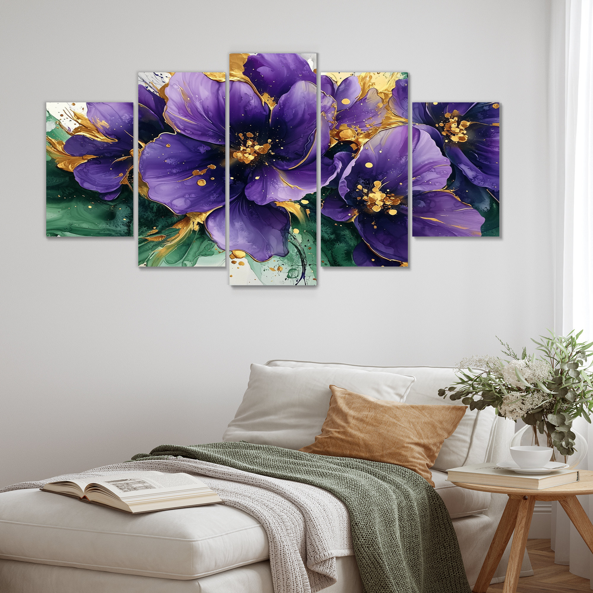 Mercer41 Violet Flowers Wild Unfolded II - Violets Wall Art ...
