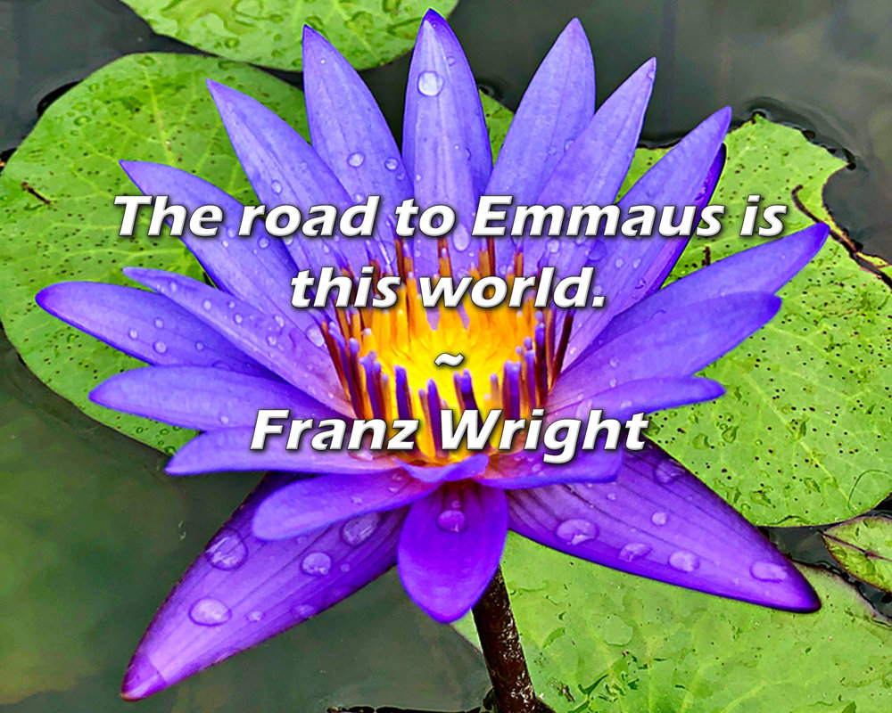 Dakota Fields Artsy Quote "The road to Emmaus is this world." By Franz ...