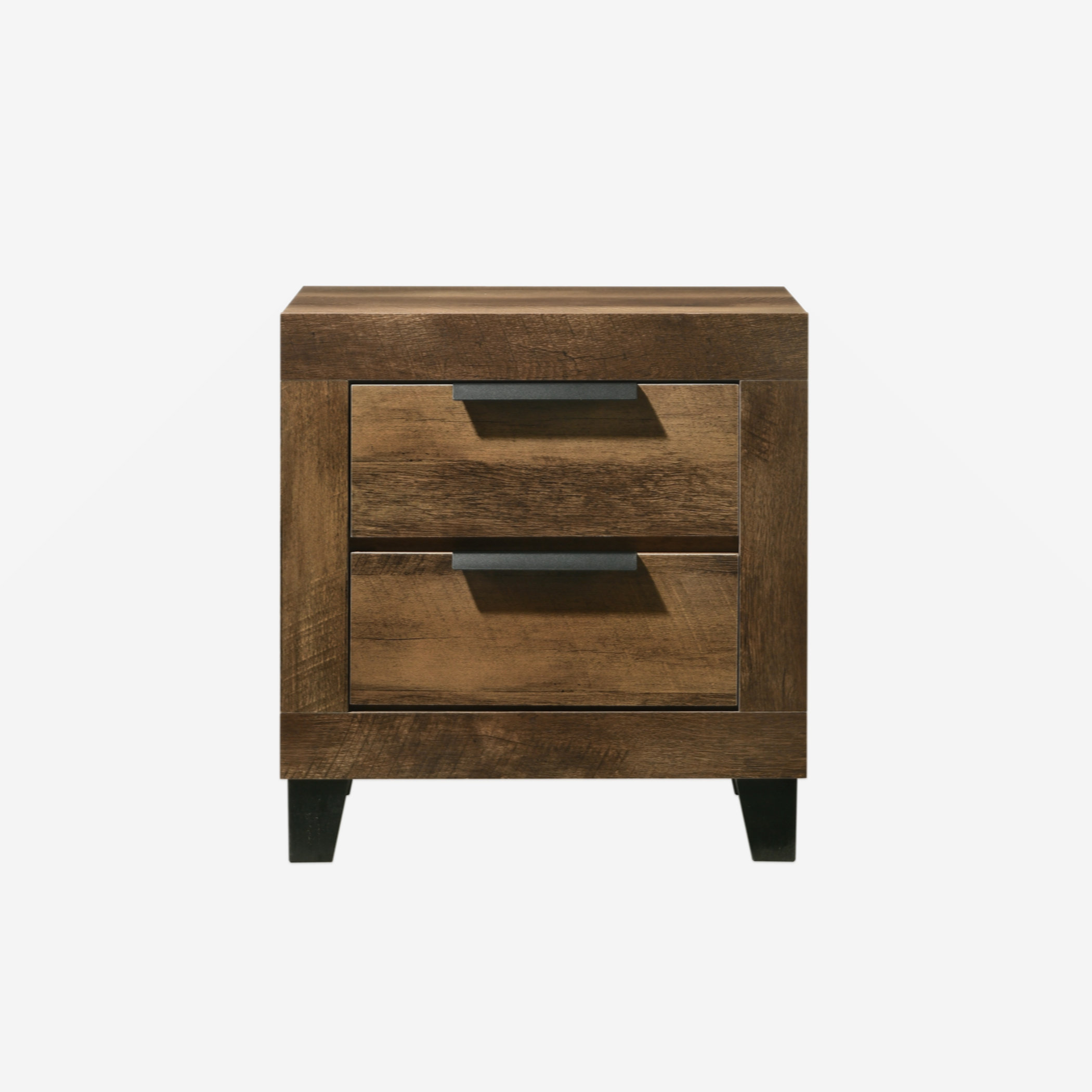 Loon Peak Rustic Oak 2-Drawer Nightstand - Wayfair Canada
