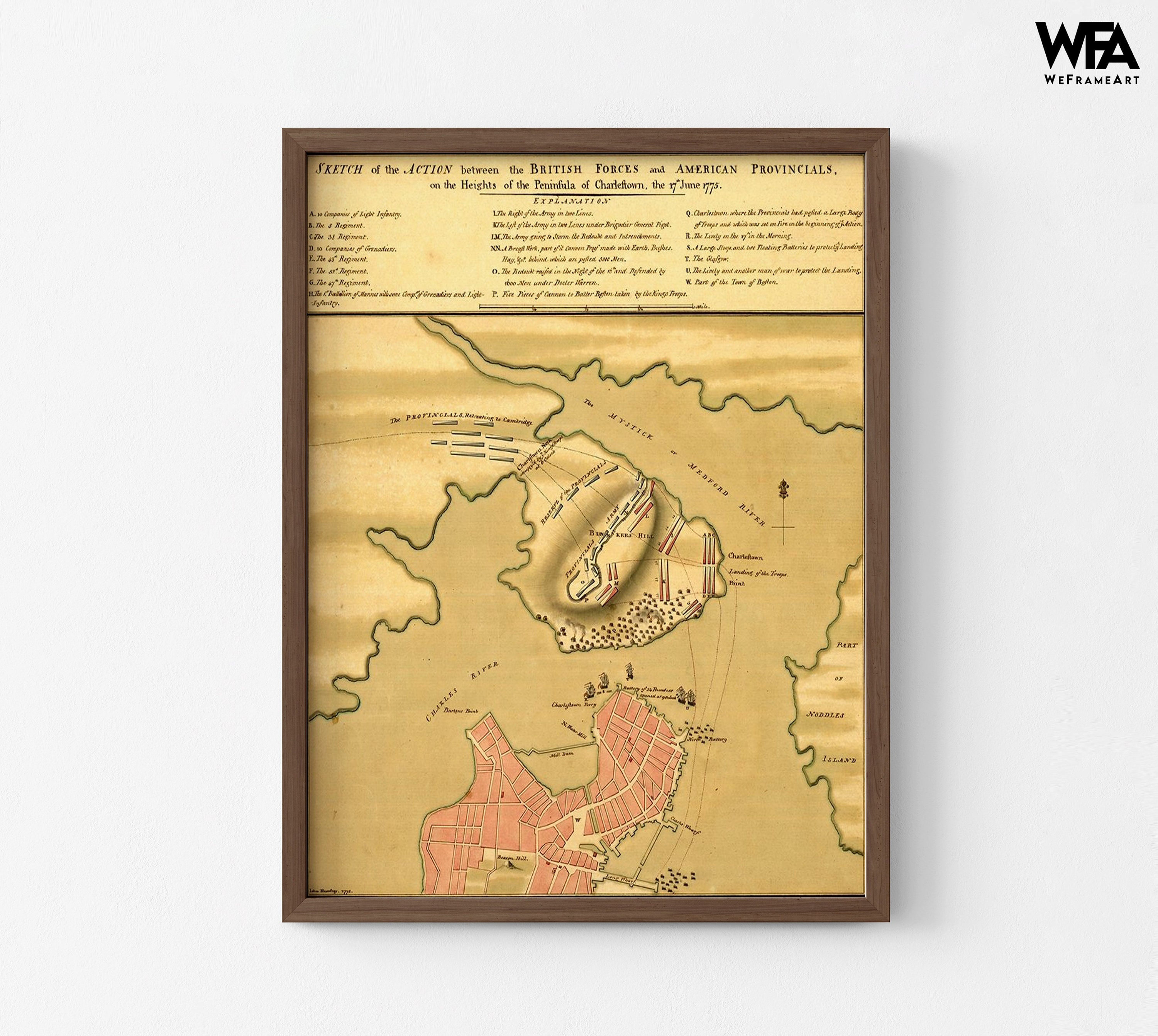 WeFrameArt Route Sketch Of Part Of US Military Reservation West Point ...