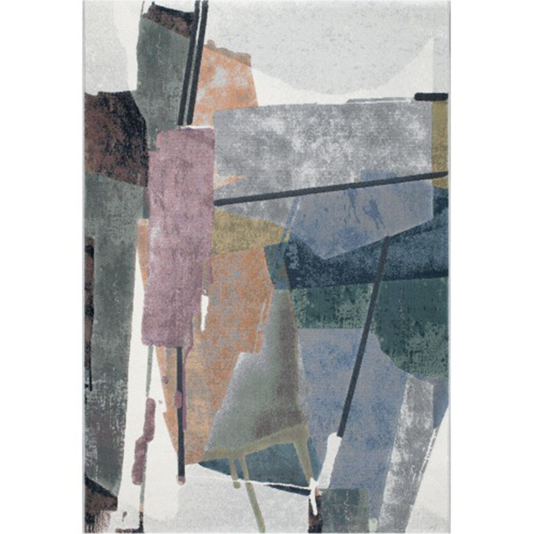 Orren Ellis Essentials Abstract Orange Area Rug | Wayfair