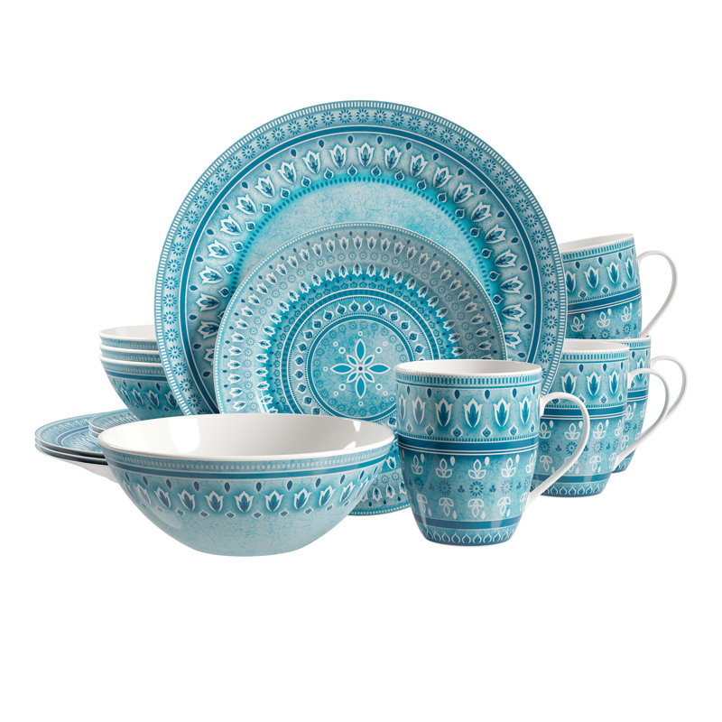 Bungalow Rose Shyleen Porcelain China Dinnerware Set - Service for 4 ...