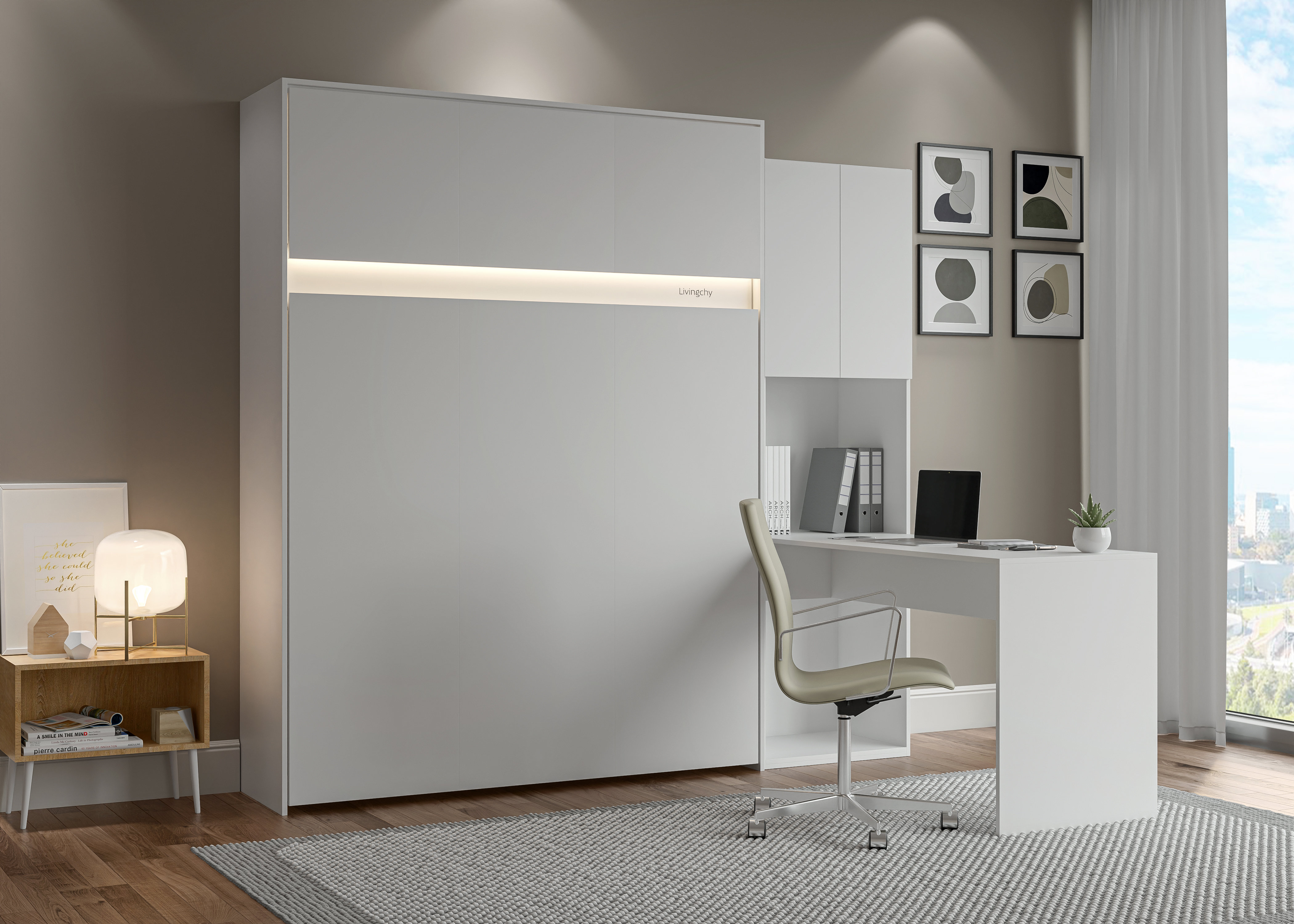 Hokku Designs Roland Murphy Bed With Desk & Reviews - Wayfair Canada