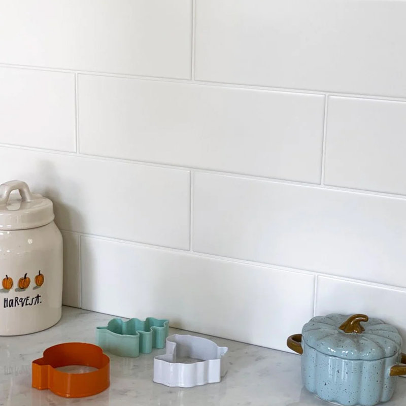 Qube Tiles Shades 4" x 12" Matte Subway Wall Tile | Wayfair