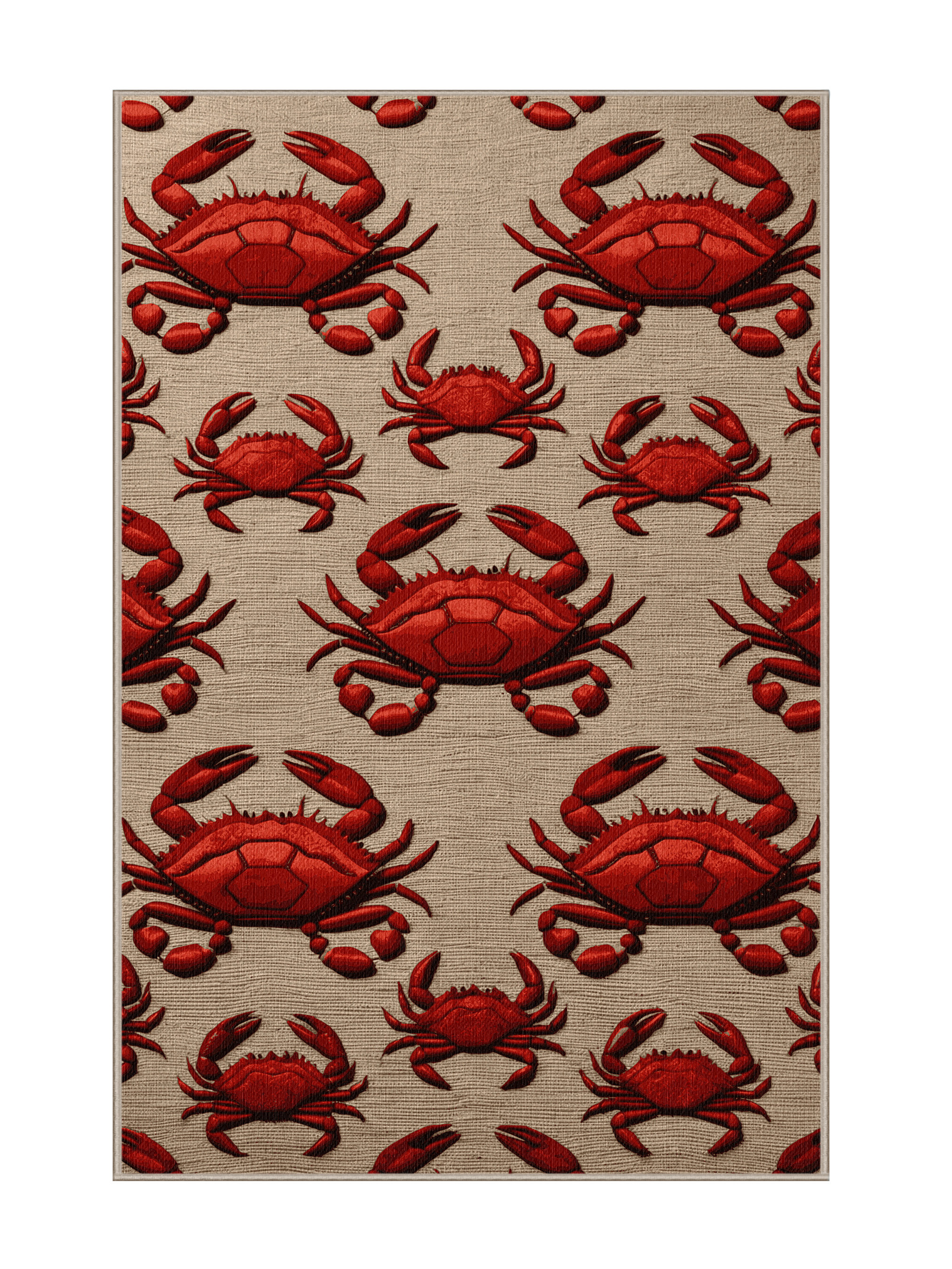 Longshore Tides Washable Crabs Nautical Area Rug | Wayfair