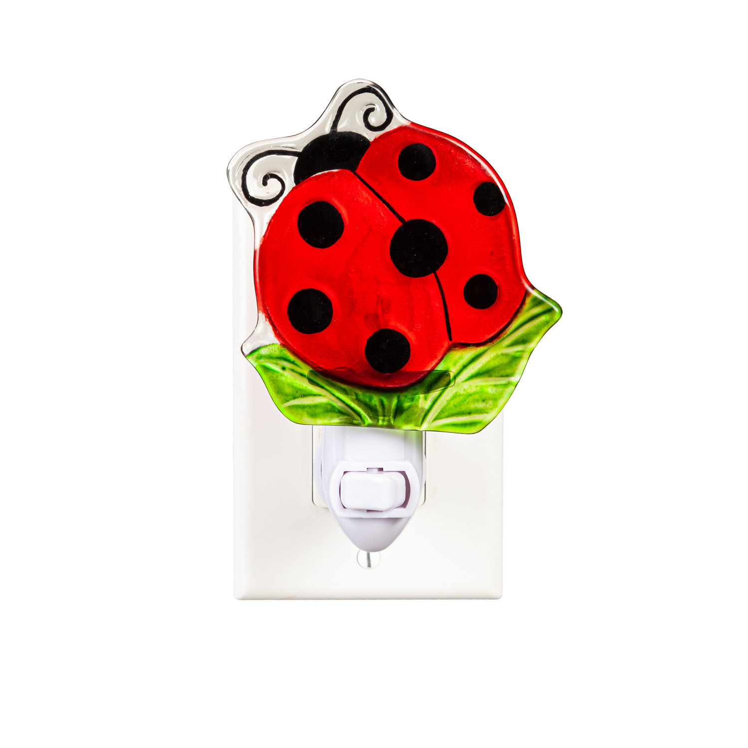 Evergreen Enterprises, Inc Glass Ladybug Night Light | Wayfair
