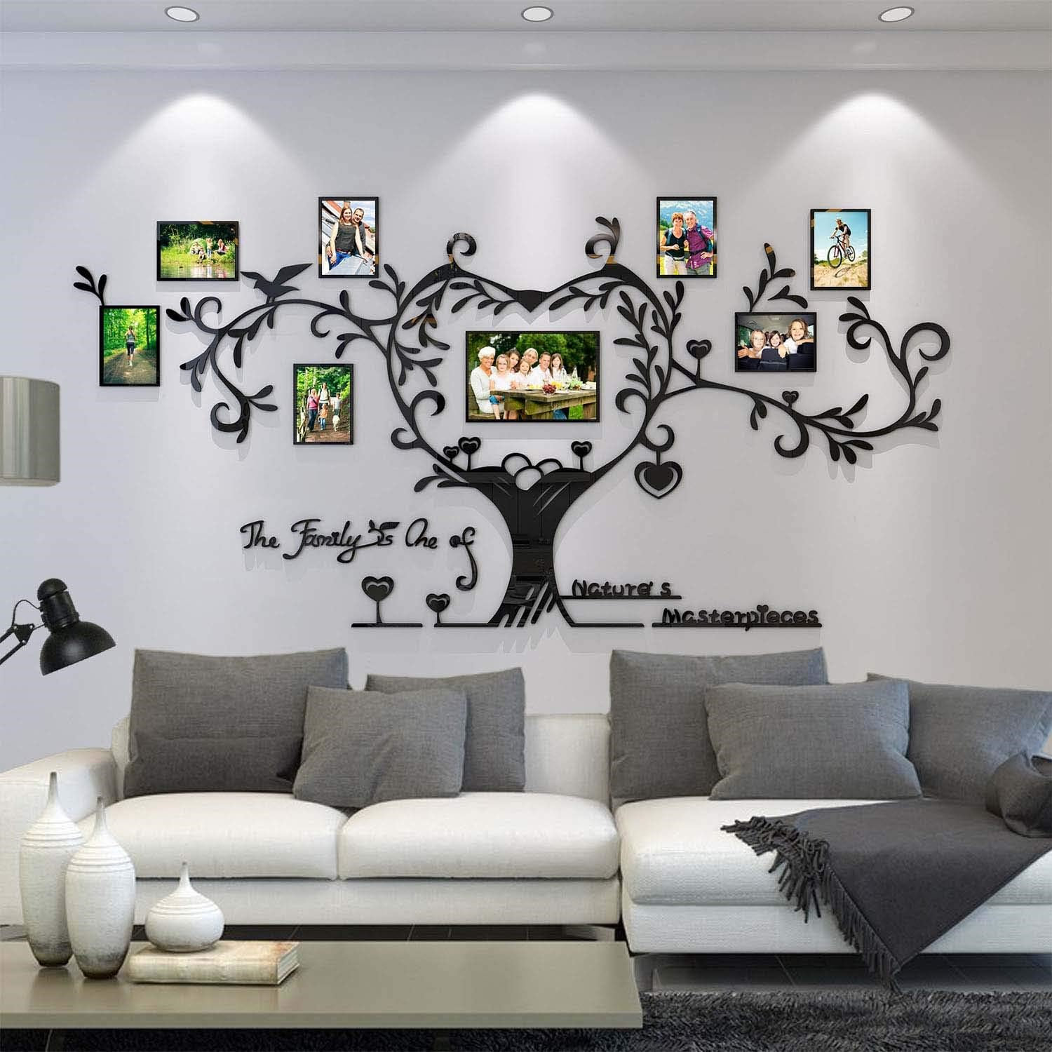 Lark Manor™ Love Family Tree Picture Frame Collage Removable 3D DIY ...
