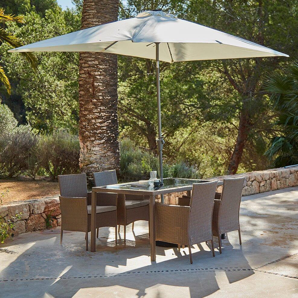 ClassicLiving Aceta Rectangular Piece 4 - Person 150Cm L Outdoor Table ...