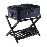 Gate House Furniture Folding Wood Luggage Rack & Reviews | Wayfair