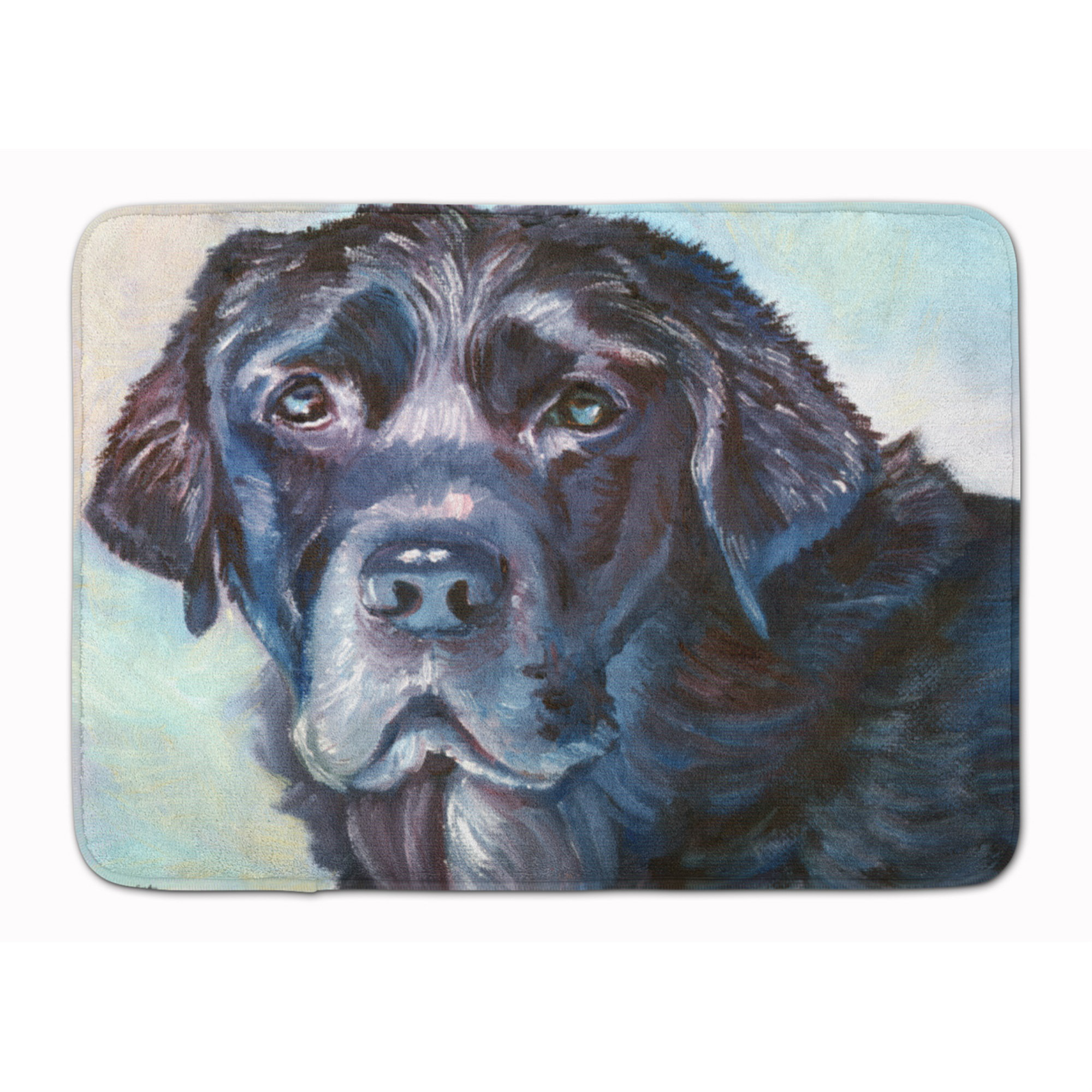 Red Barrel Studio Kildare Labrador Face Rectangle Microfiber Non-Slip ...