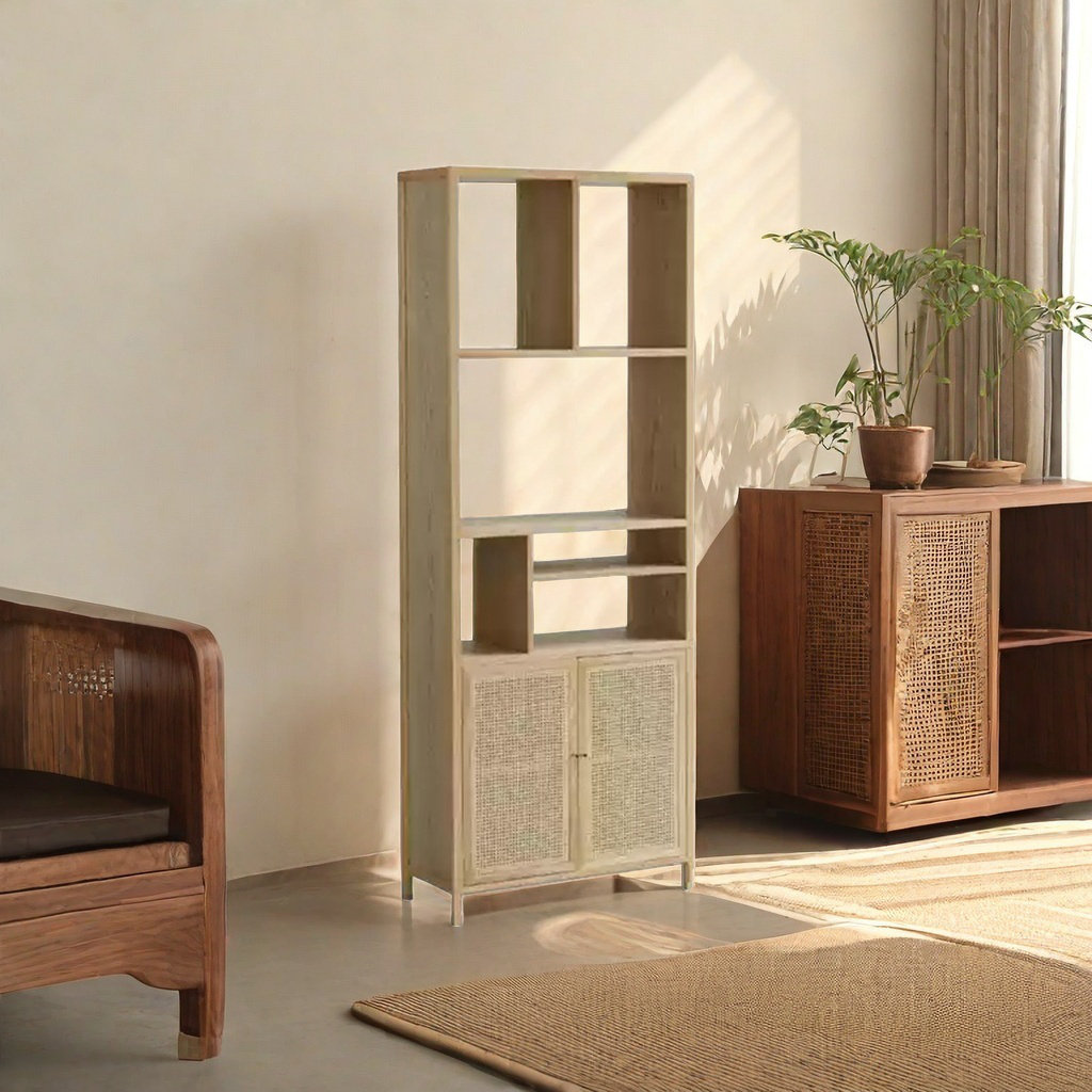 Parttlion Chinese style solid wood bookcase | Wayfair