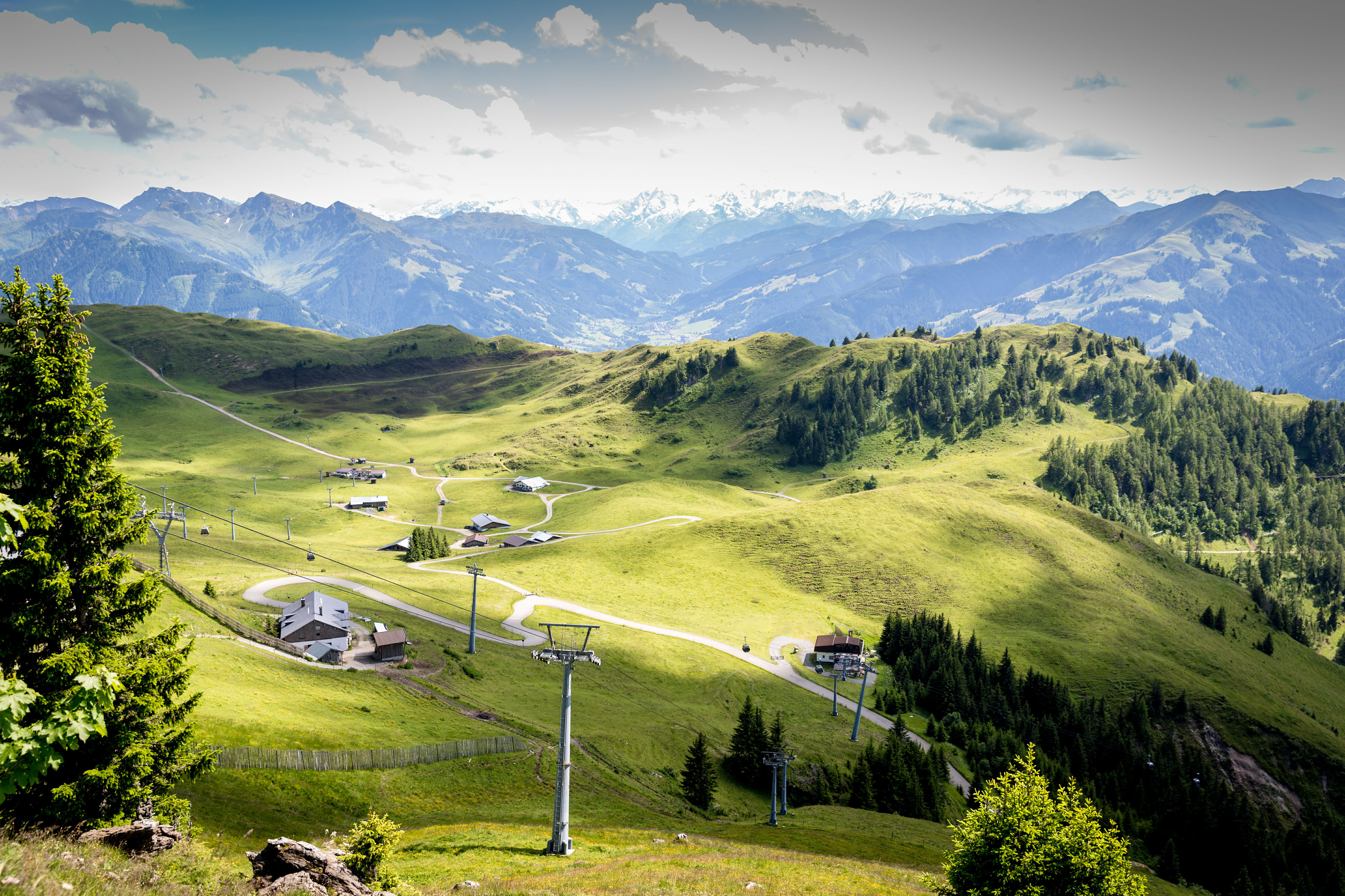 Millwood Pines Aleise Austrian Mountains by - Wrapped Canvas Photograph ...