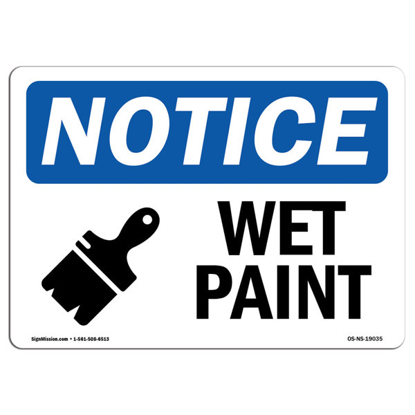 SignMission Wet Paint Sign | Wayfair