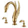 AlenArtWater Golden Bathroom Faucet-Luxury Swan Shape Sink Faucet 2 ...
