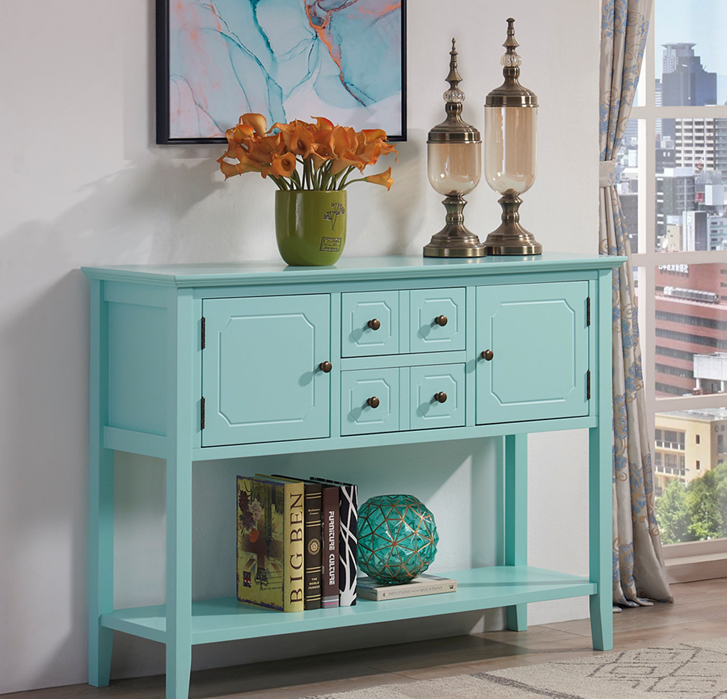 Latitude Run® Entryway Table Console Cabinet for Entryway Living Room ...
