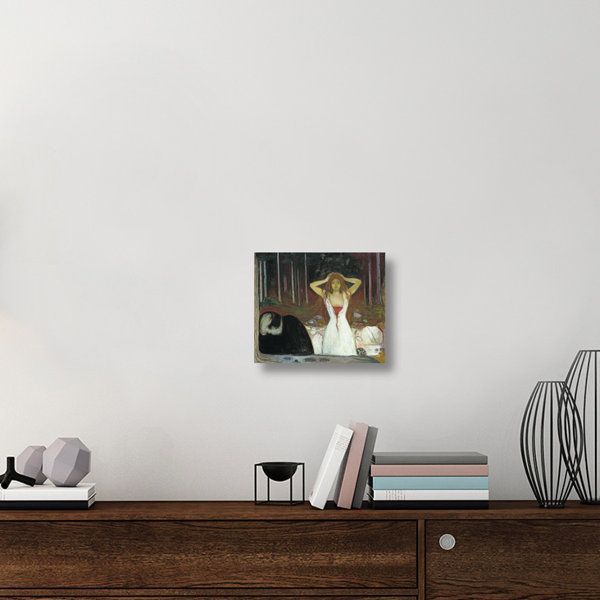 Vault W Artwork Ashes, 1895 On Canvas by Edvard Munch Print | Wayfair