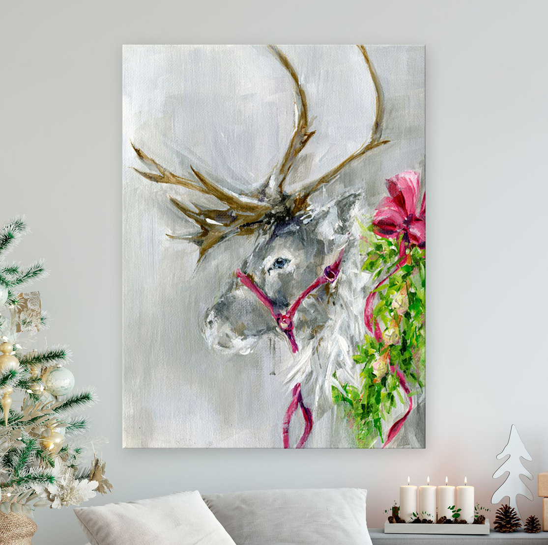 The Holiday Aisle® Holiday - Christmas Reindeer by Susan Pepe - Wrapped ...
