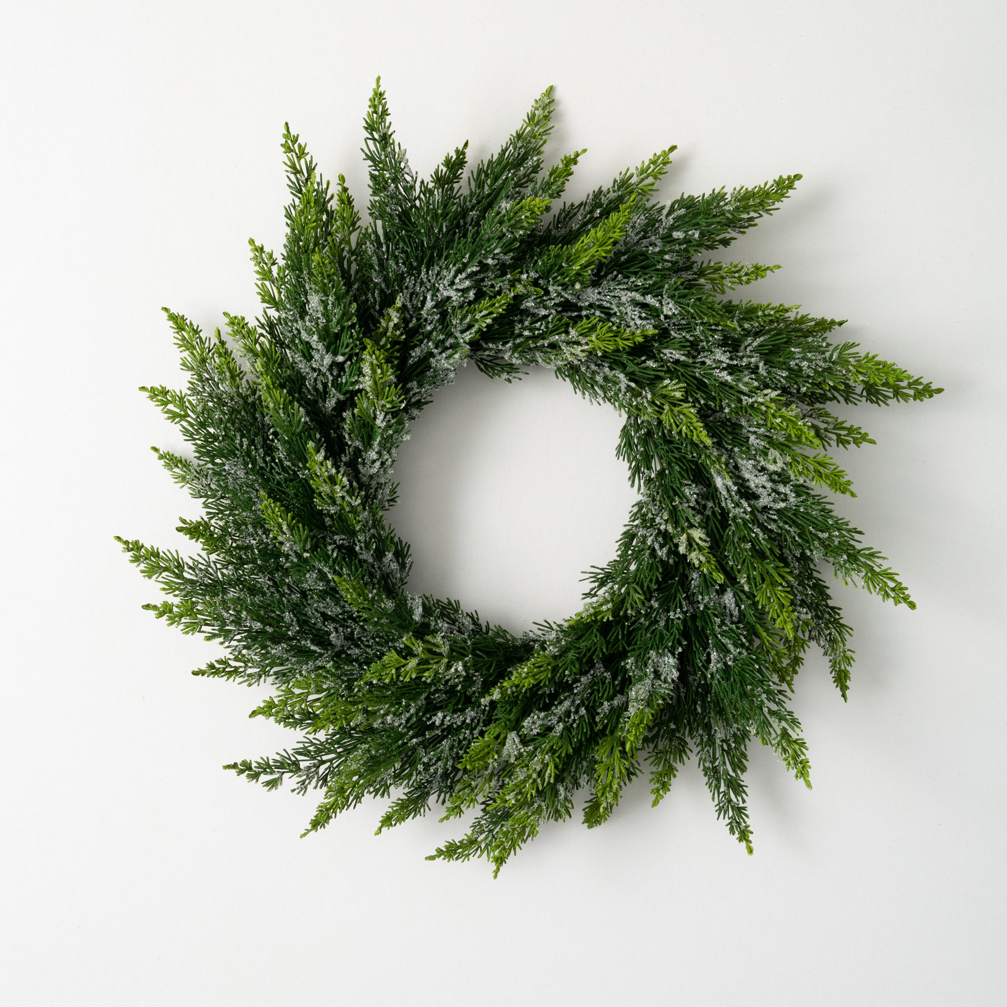 The Holiday Aisle® Faux Cedar Wreath & Reviews | Wayfair