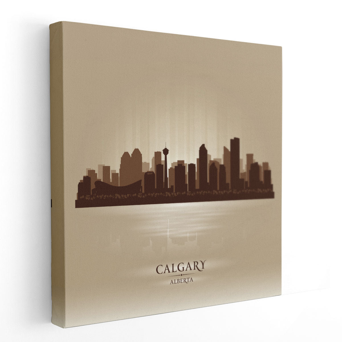 Latitude Run® Calgary, Alberta, City Skyline - Canvas Print Wall Art ...