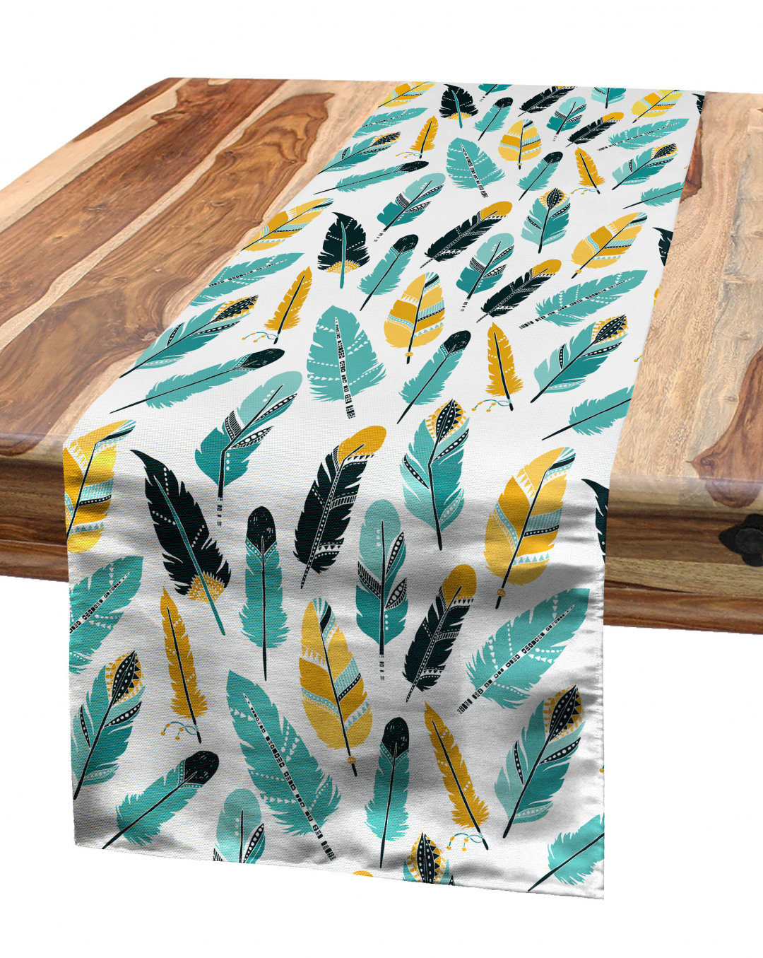 East Urban Home Feather Table Runner | Wayfair