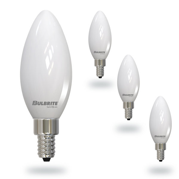 Bulbrite Industries 5 Watt LED B11 Light Bulbs, Warm Dimming 3000K ...