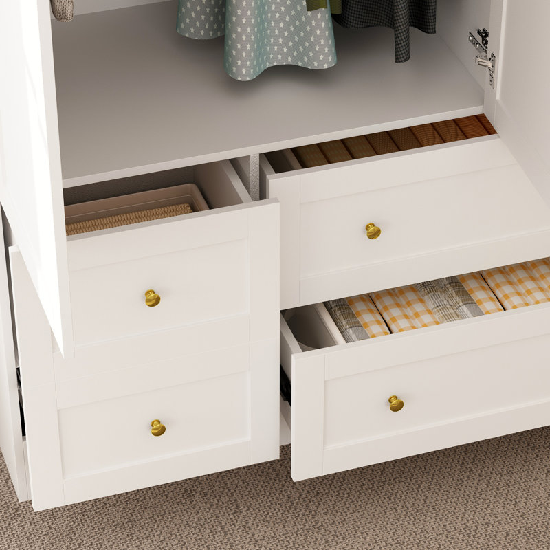 Everly Quinn Modern Wardrobe Set With 2 Different Wardrobes | Wayfair