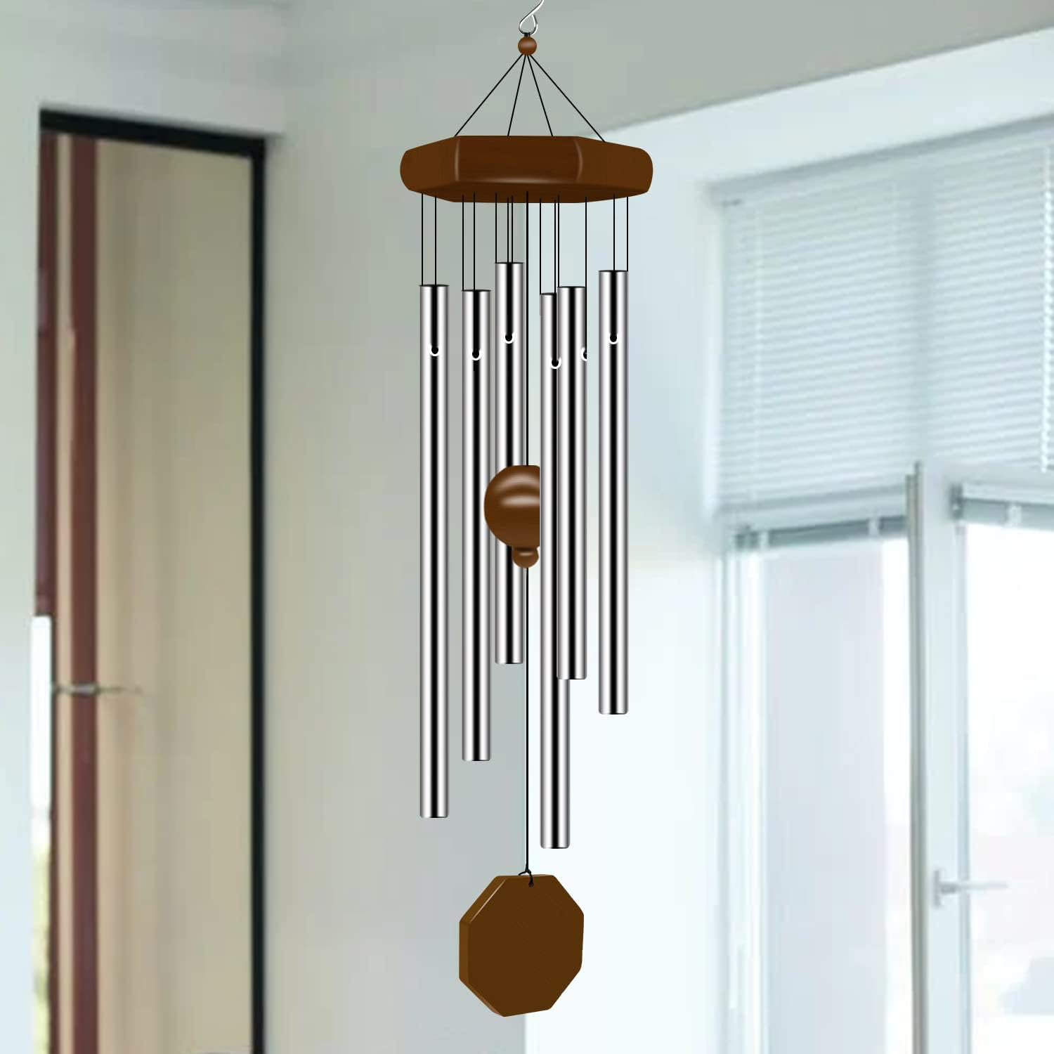 Arlmont & Co. Wind Chimes Outdoor Deep Tone With 6 Tuned Tubes Memorial ...