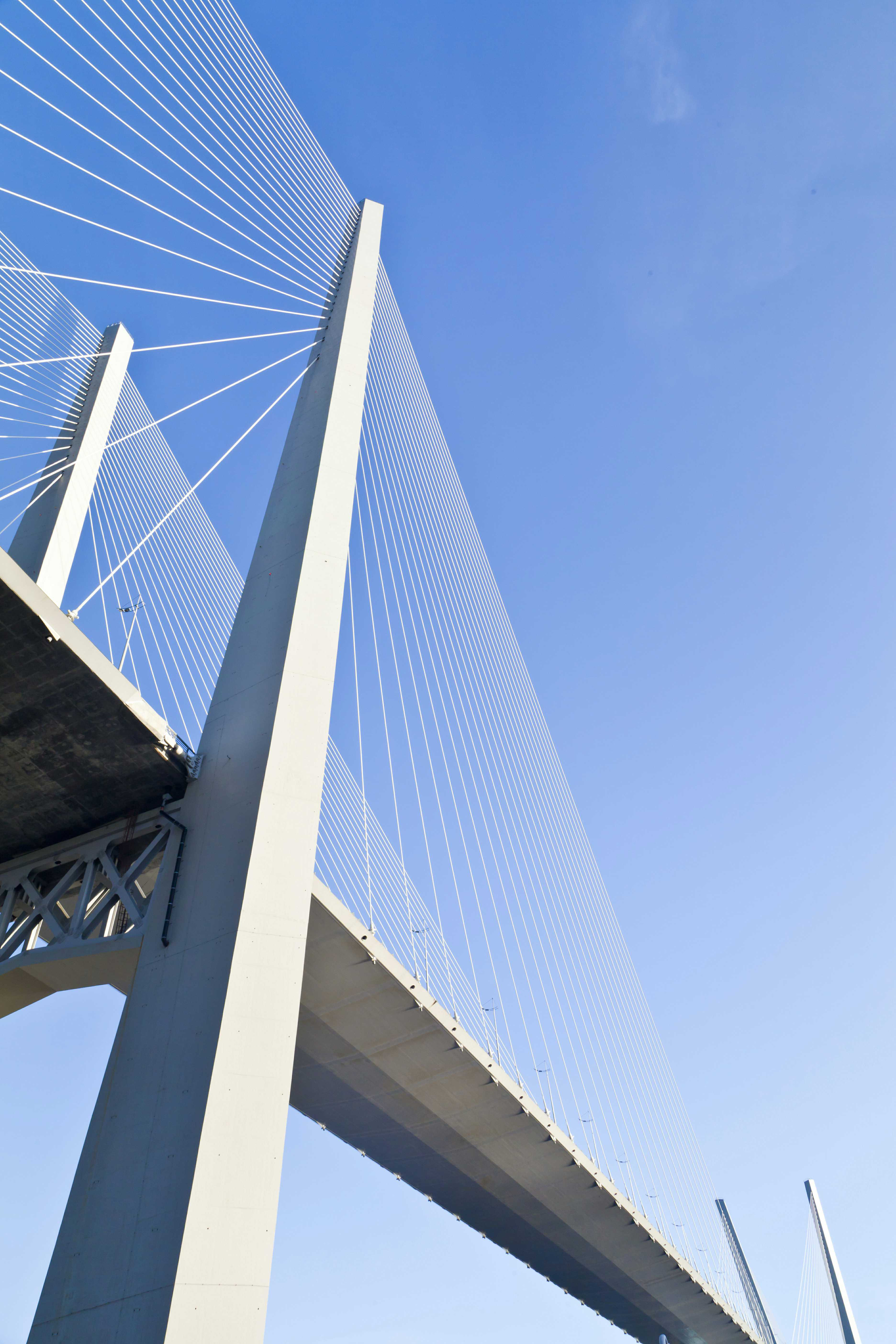 Ebern Designs Big Suspension Bridge - Wrapped Canvas Photograph | Wayfair