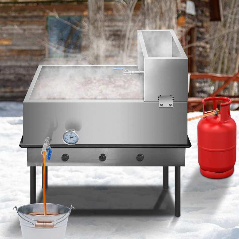 VEVOR Maple Syrup Evaporator Pan Stainless Steel Maple Syrup Boiling ...