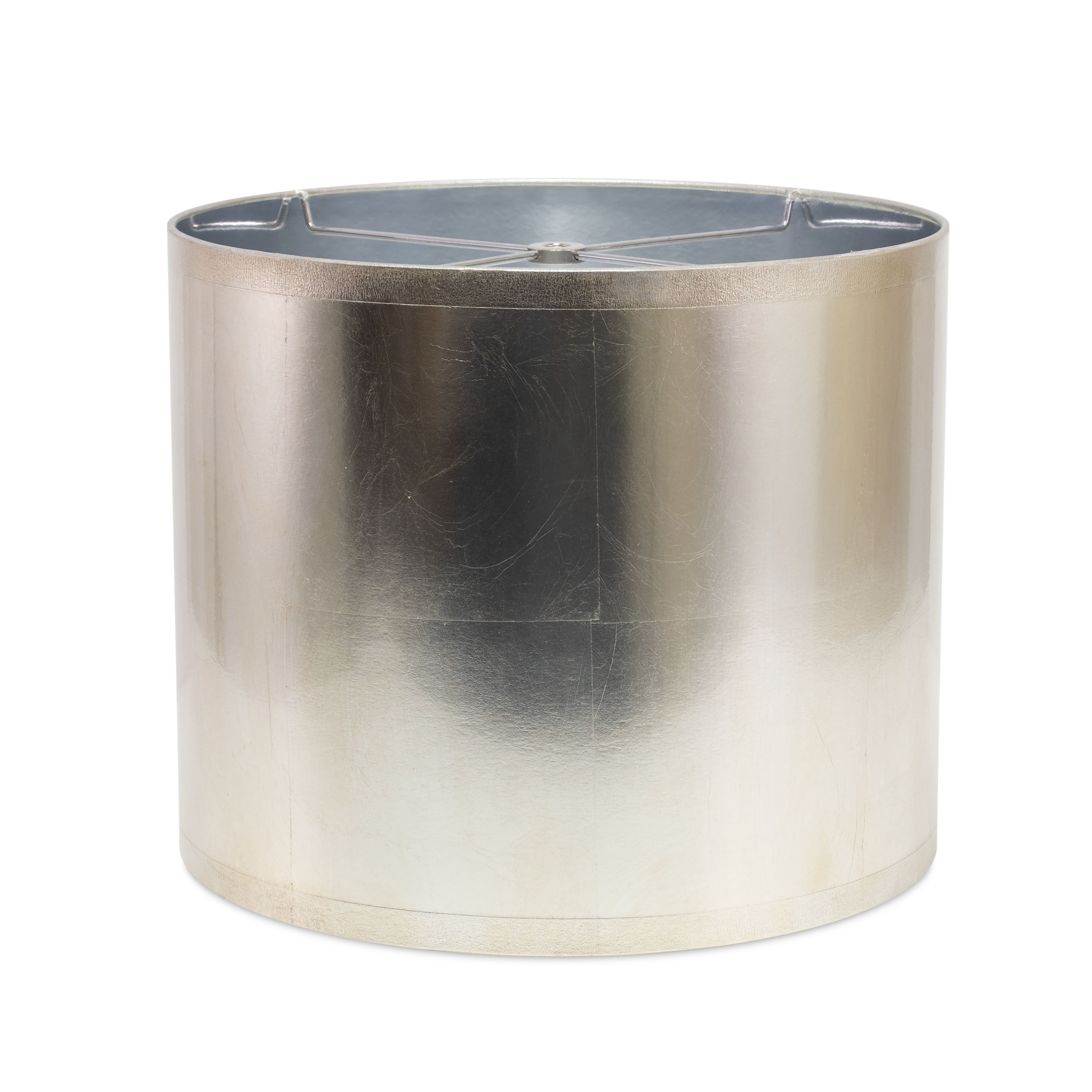 Brayden Studio Braleigh Paper Drum Lamp Shade ( Spider ) in Silver ...