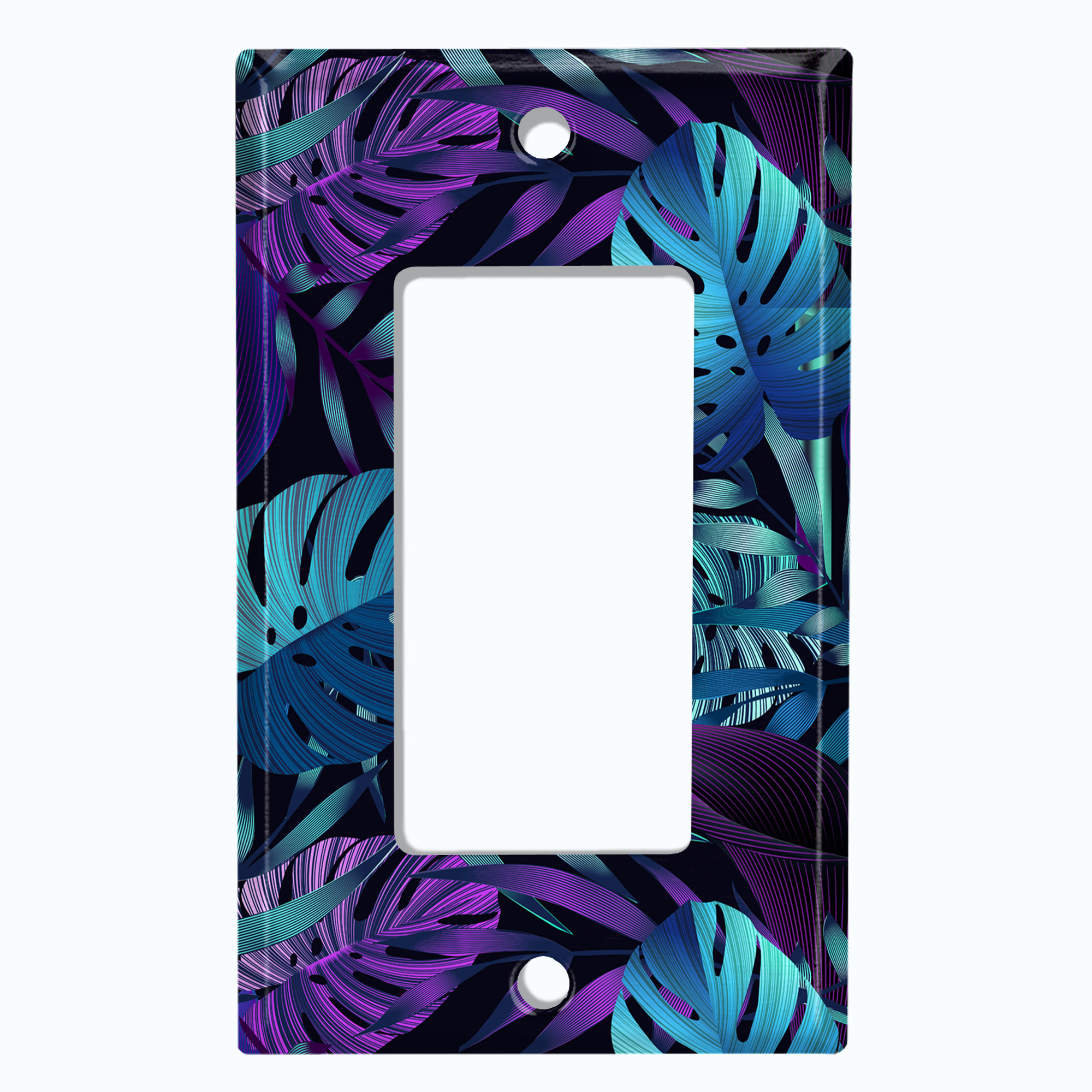 WorldAcc Jungle Landscape & Nature 1 - Gang Rocker Standard Wall Plate ...