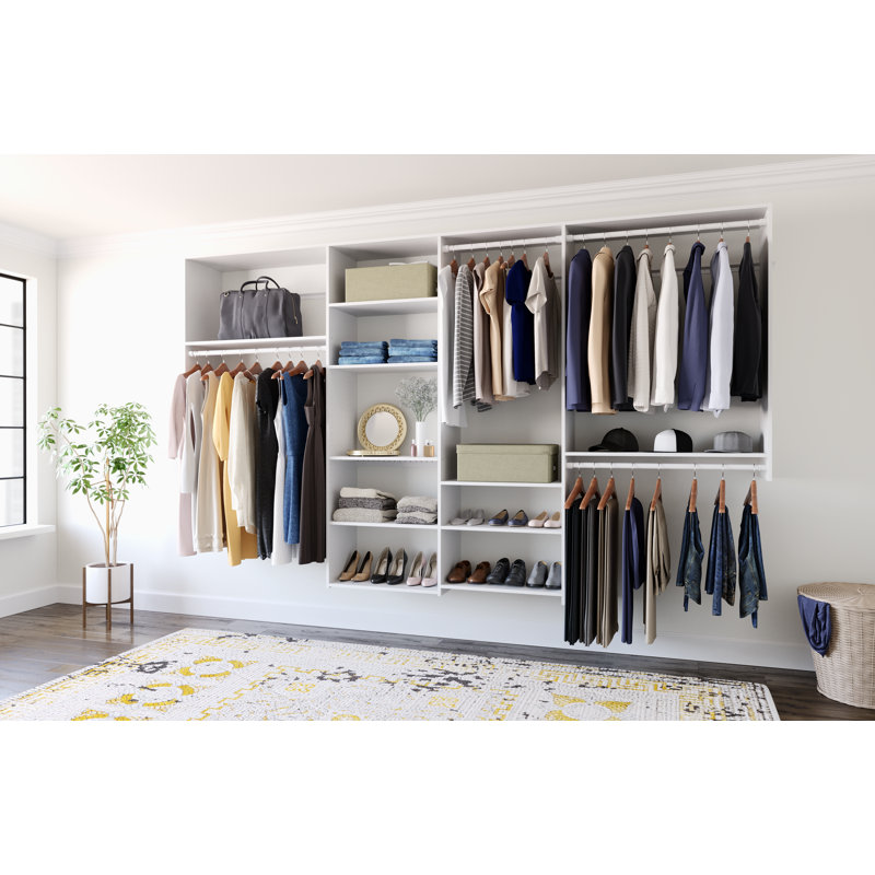 Dotted Line™ Grid 72'' W - 120'' W Closet System & Reviews | Wayfair