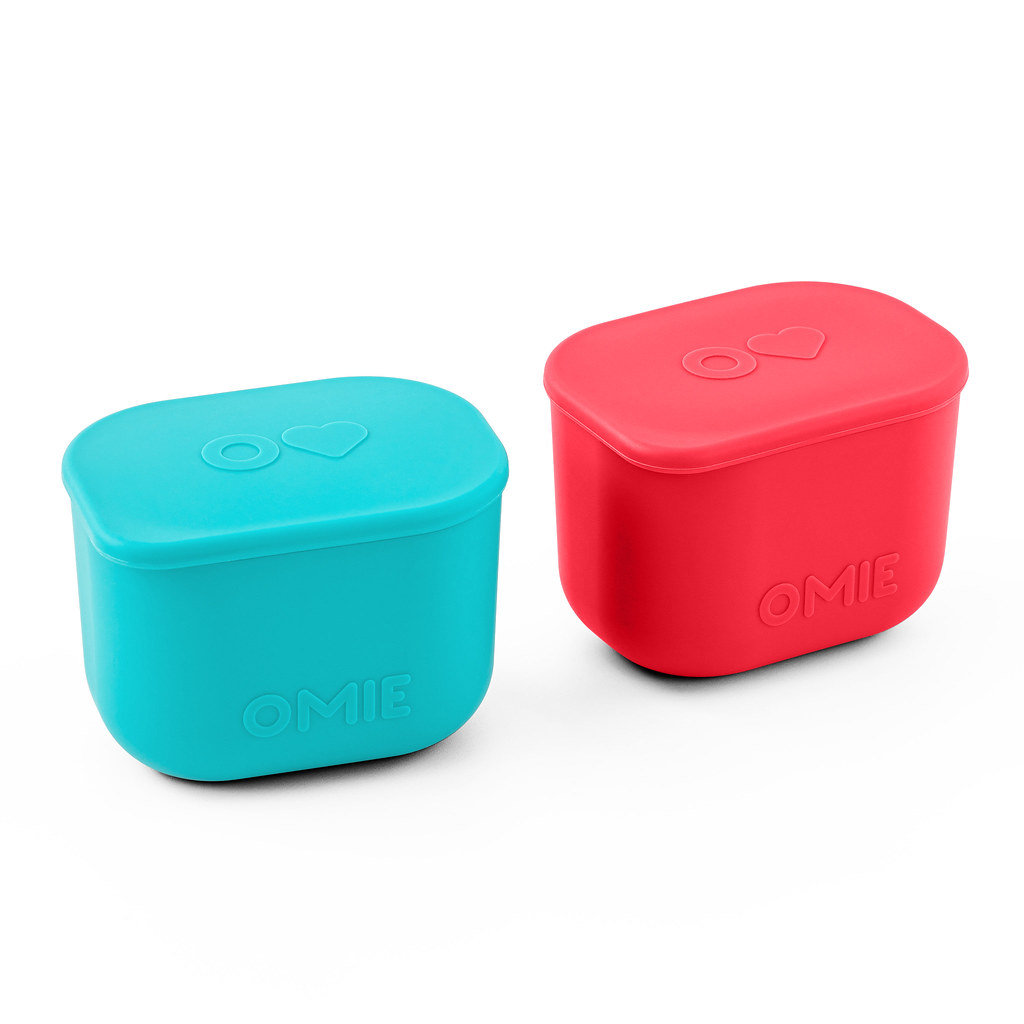 OmieLife Omie Dip for OmieBox (2 pack) Leakproof Dip Containers w/lids ...
