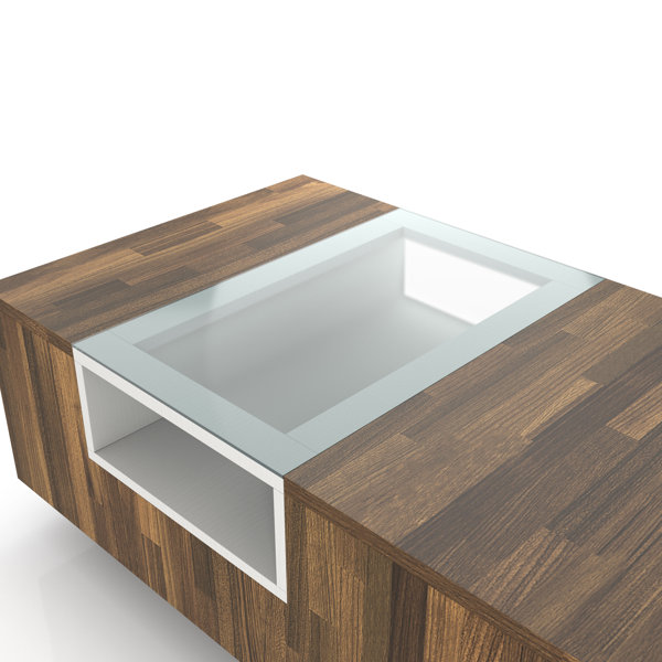 Latitude Run® Calum-Fraser Solid Coffee Table with Storage | Wayfair