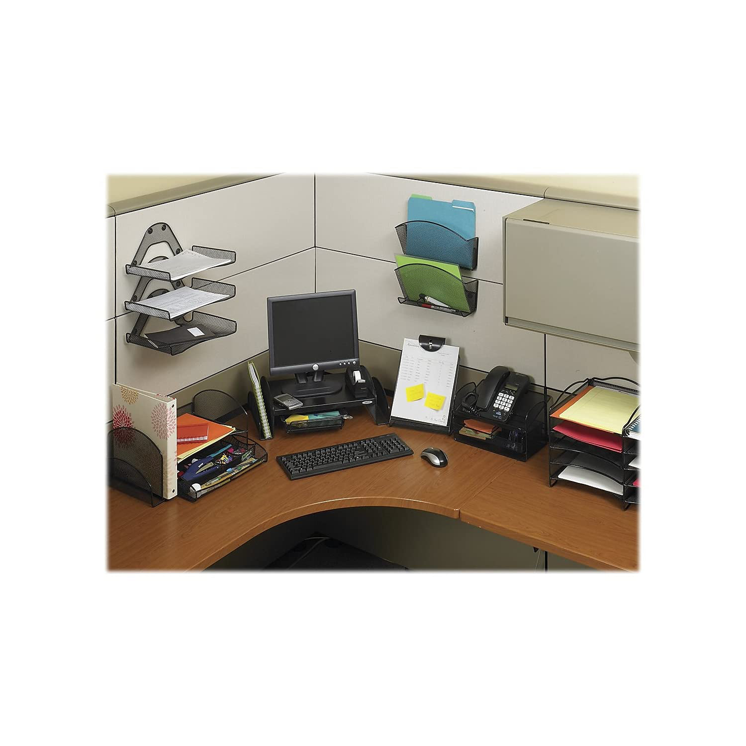 Inbox Zero Phone And Utility Tray With Drawer, Desktop Organizer ...