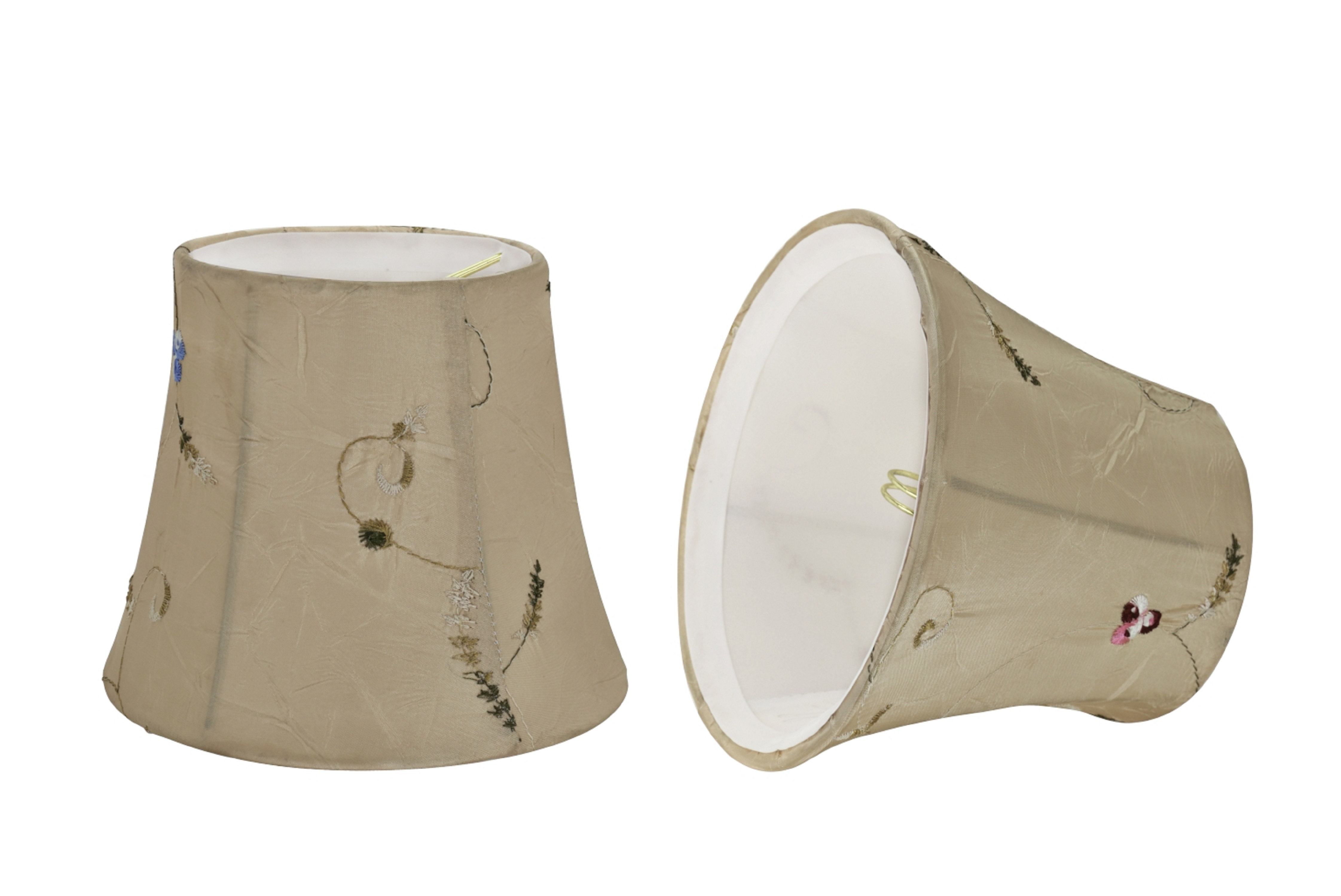 Red Barrel Studio® 5" H Fabric Bell Candelabra Shade ( Clip On ) in ...