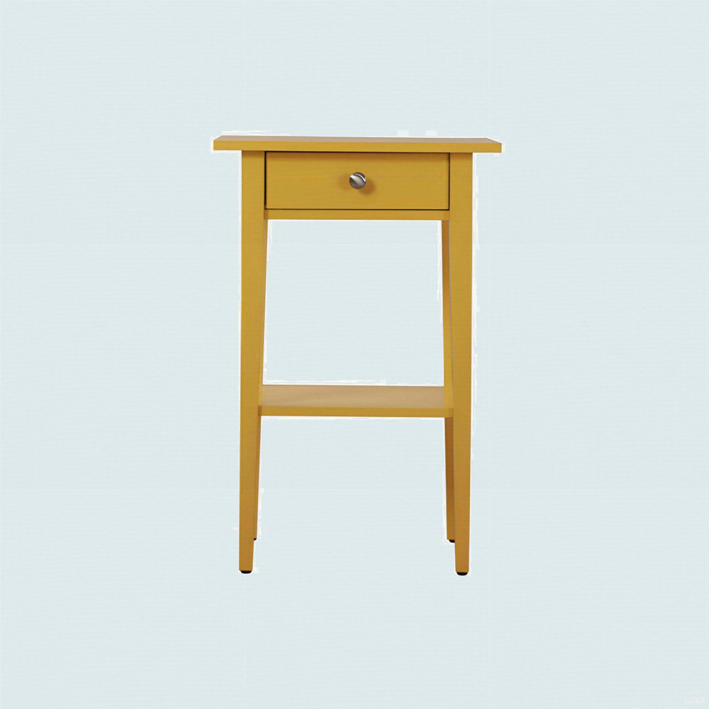 SEIBAIHO Contemporary Yellow Nightstand | Wayfair