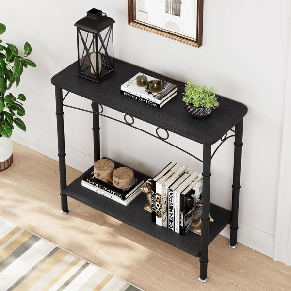 Rubbermaid 2 Tier Entryway Table, 31.5" Console Tables With Storage ...