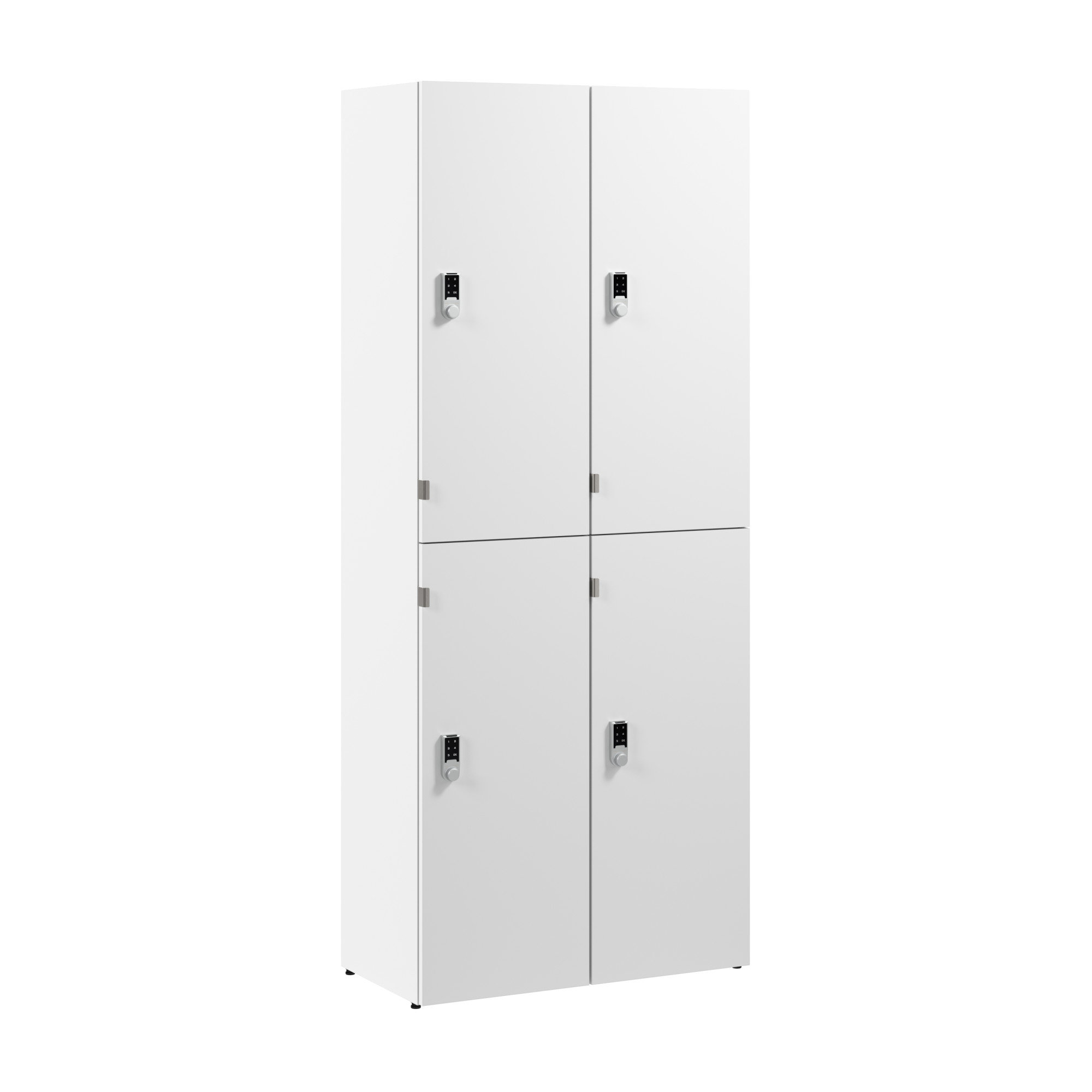 Bush Business Furniture Assure Two Tier 4 Door Storage Lockers With ...