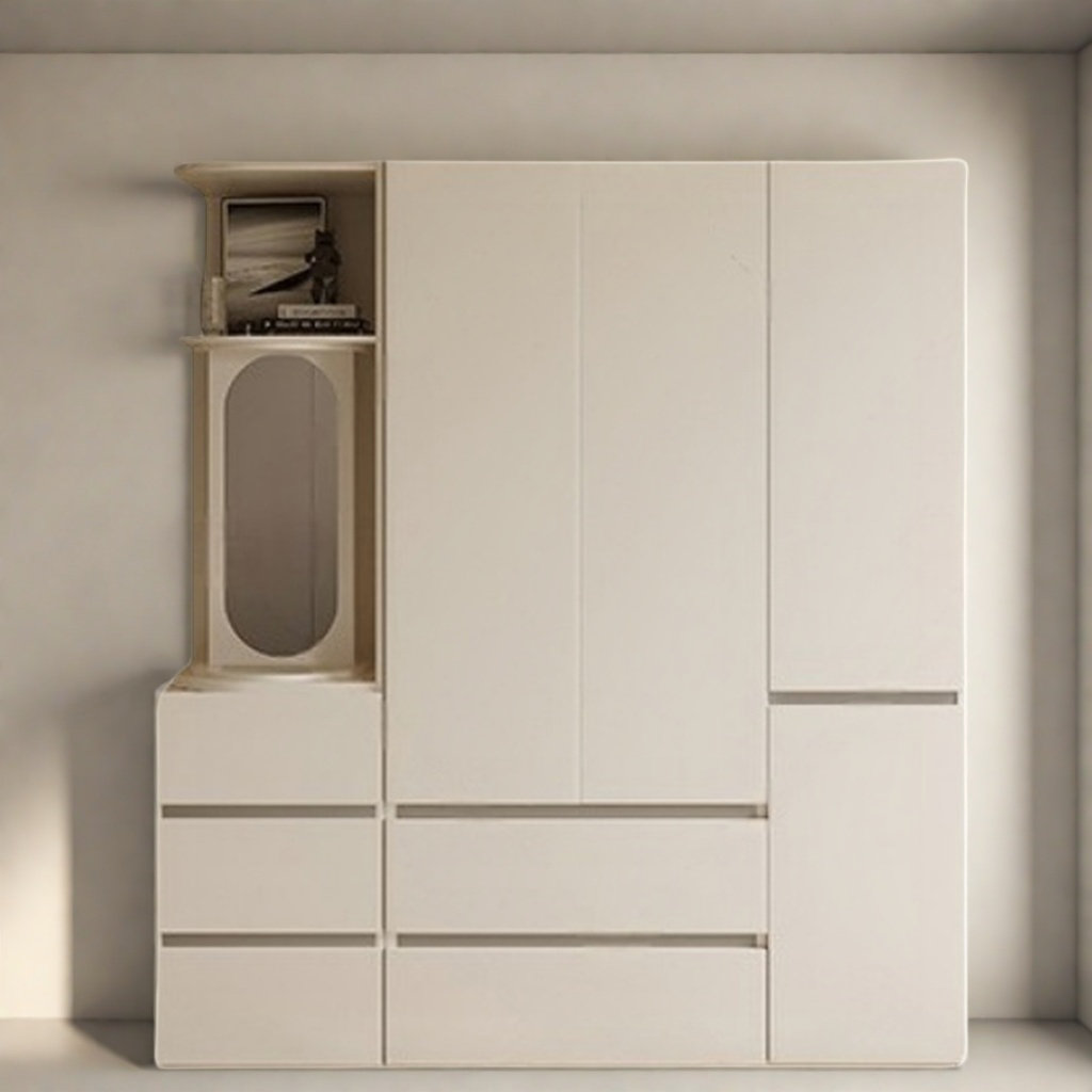 marlao Garde-robe blanche simple et moderne - Wayfair Canada